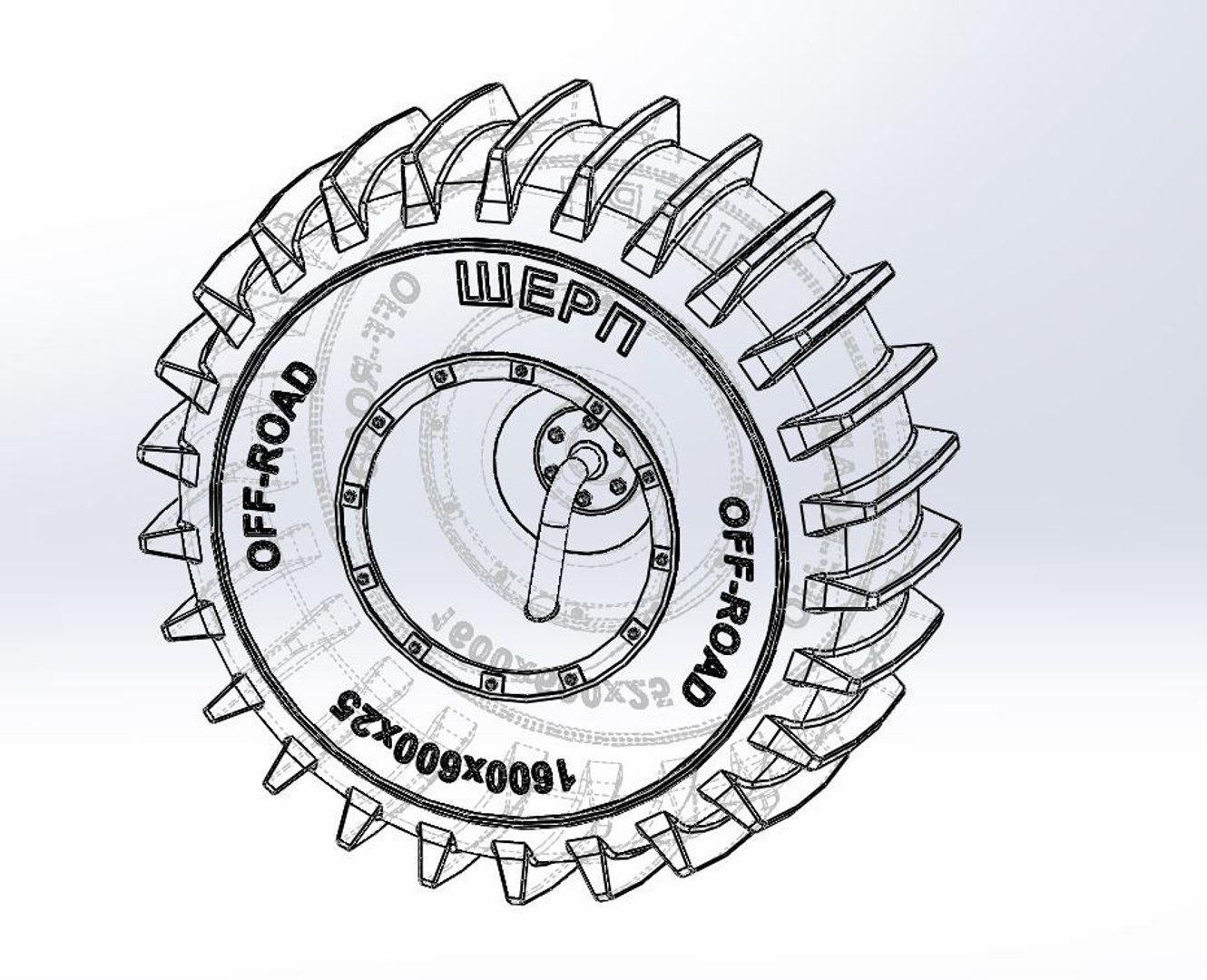 3D Wheel Sherp Model - TurboSquid 1633242