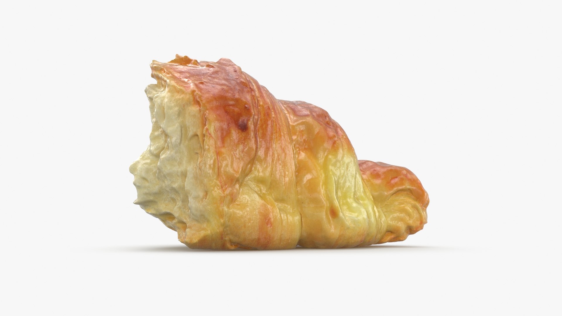 Broken Croissant 02 3D Model - TurboSquid 2131366