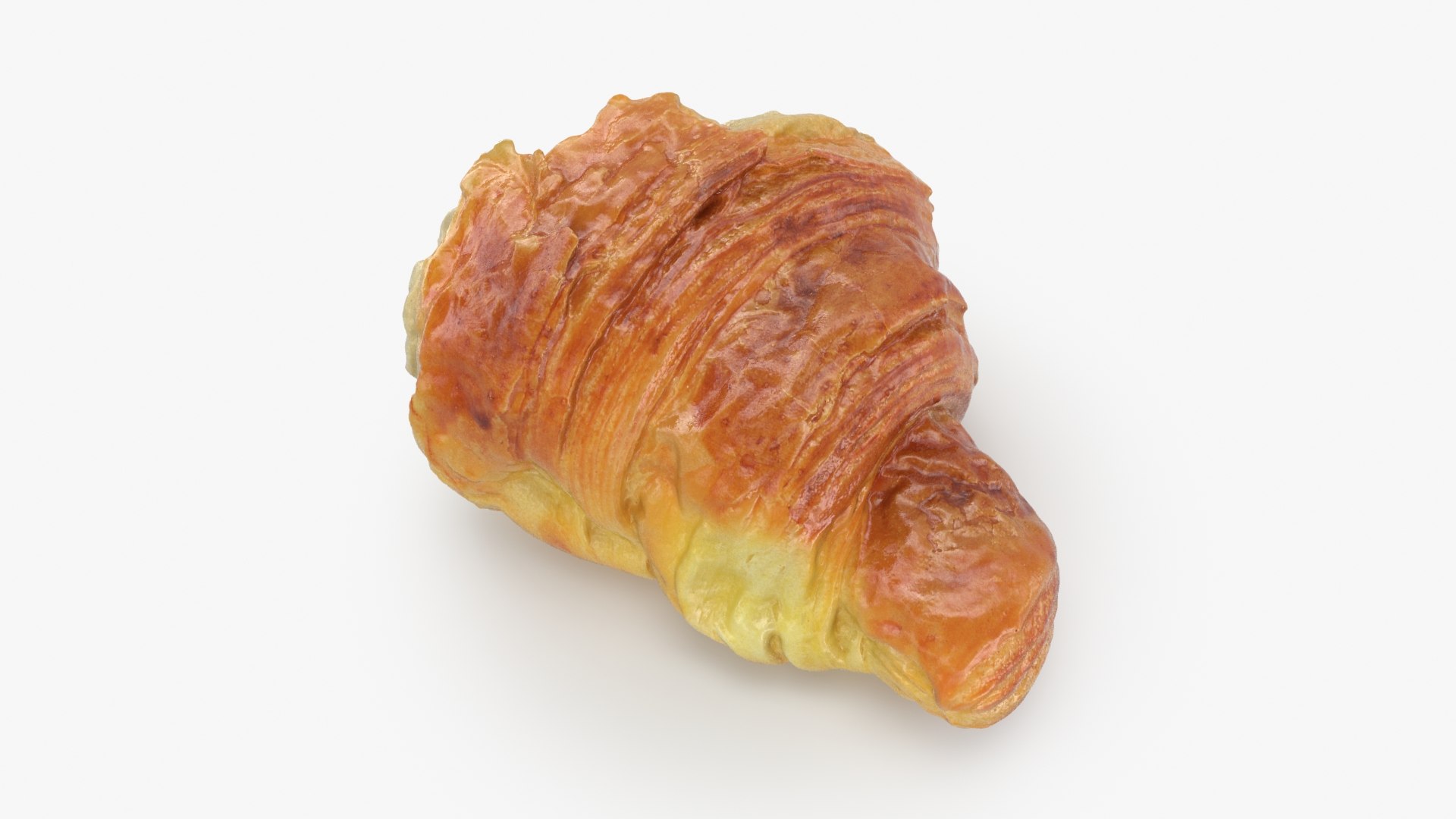 Broken Croissant 02 3D Model - TurboSquid 2131366
