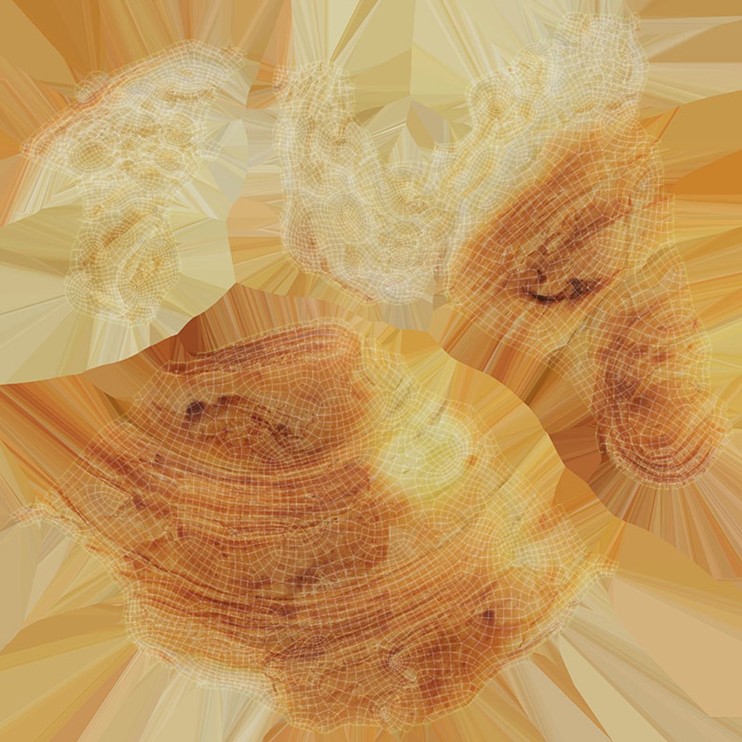 Broken Croissant 02 3D Model - TurboSquid 2131366