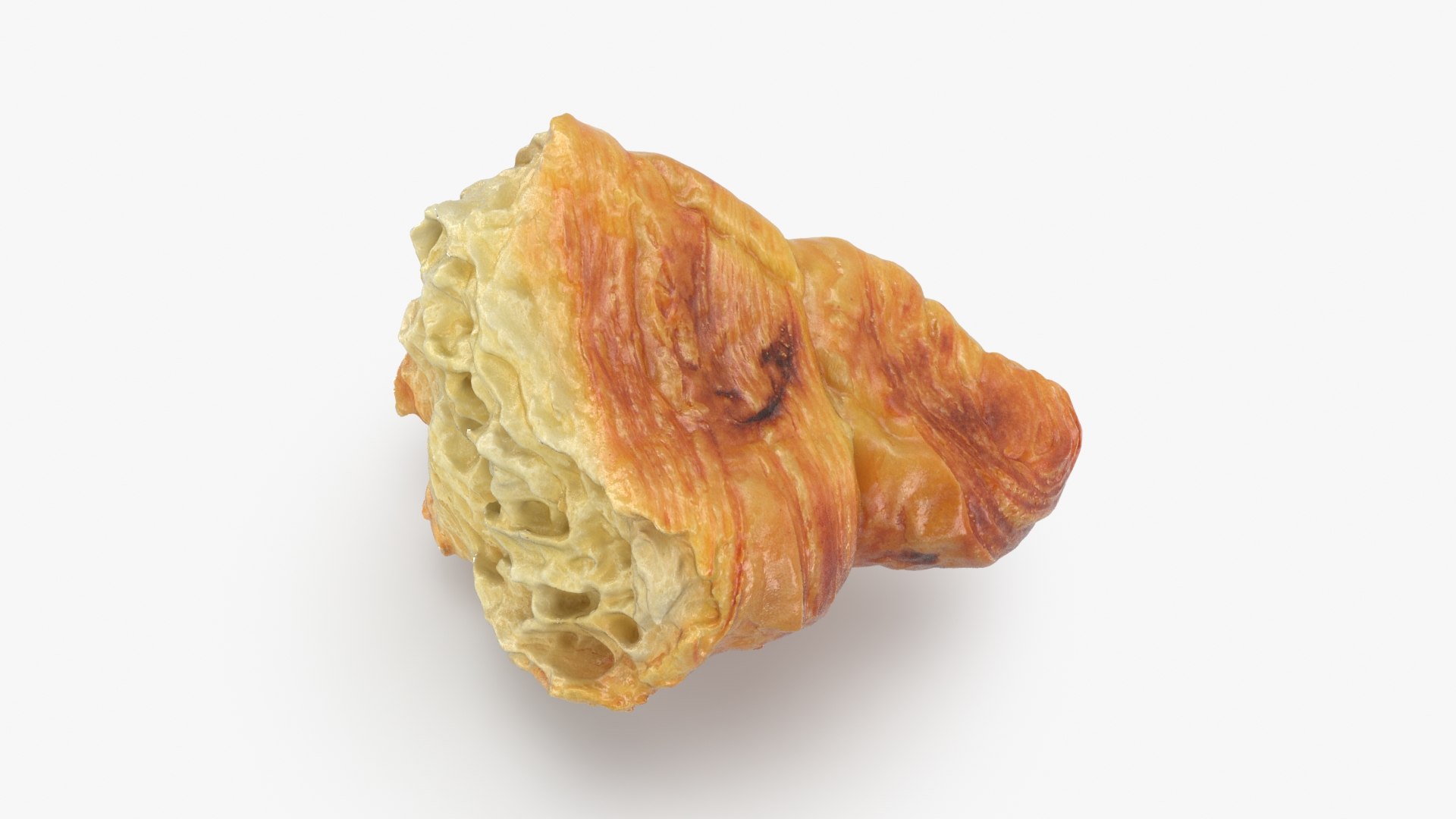 Broken Croissant 02 3D Model - TurboSquid 2131366