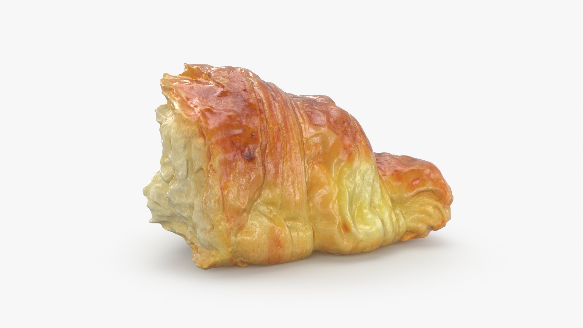 Broken Croissant 02 3D Model - TurboSquid 2131366