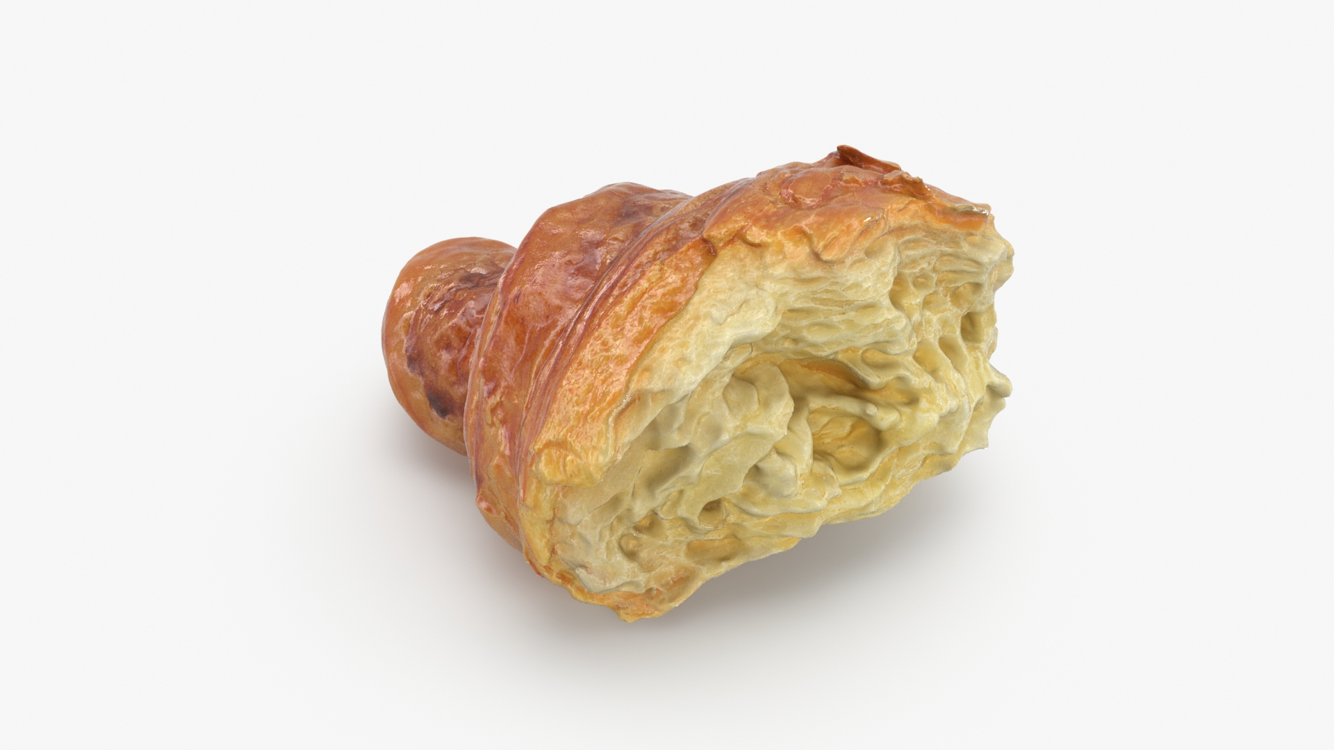 Broken Croissant 02 3D Model - TurboSquid 2131366