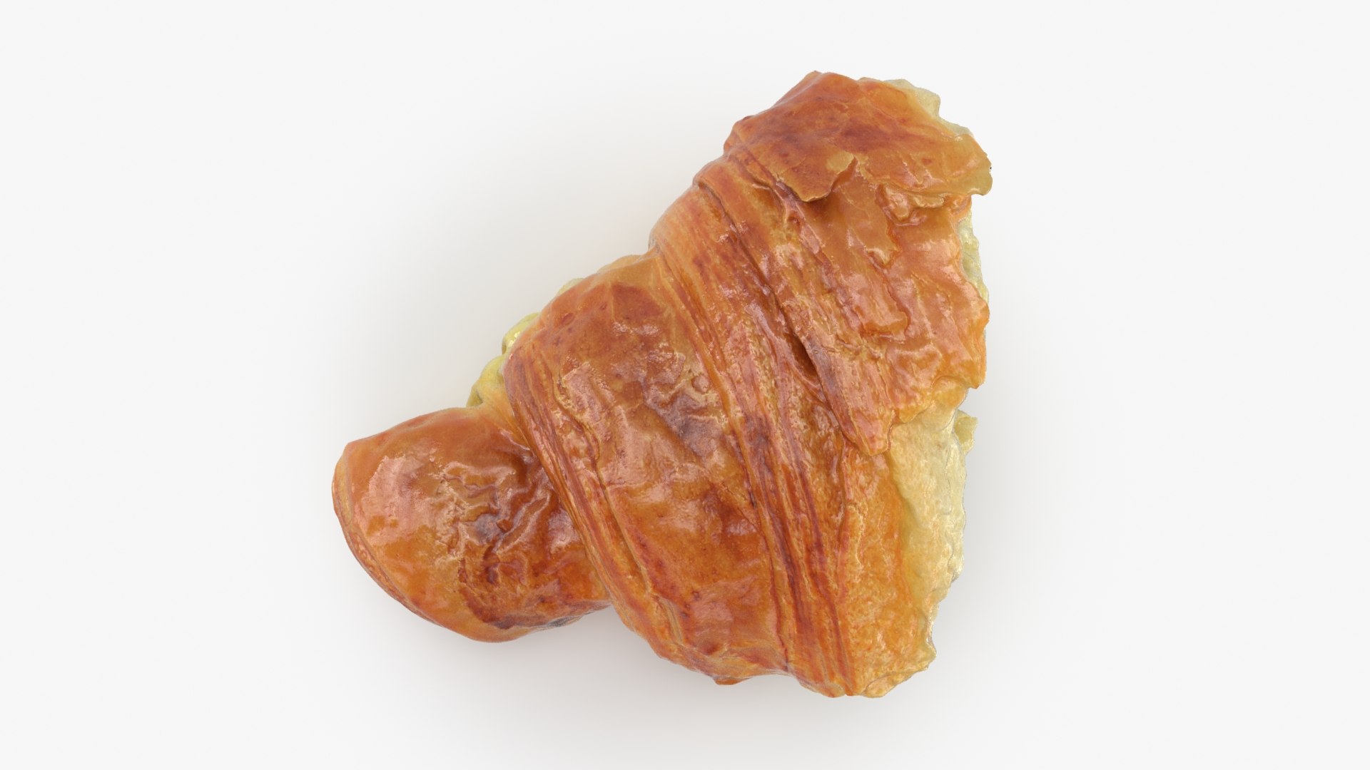 Broken Croissant 02 3D Model - TurboSquid 2131366