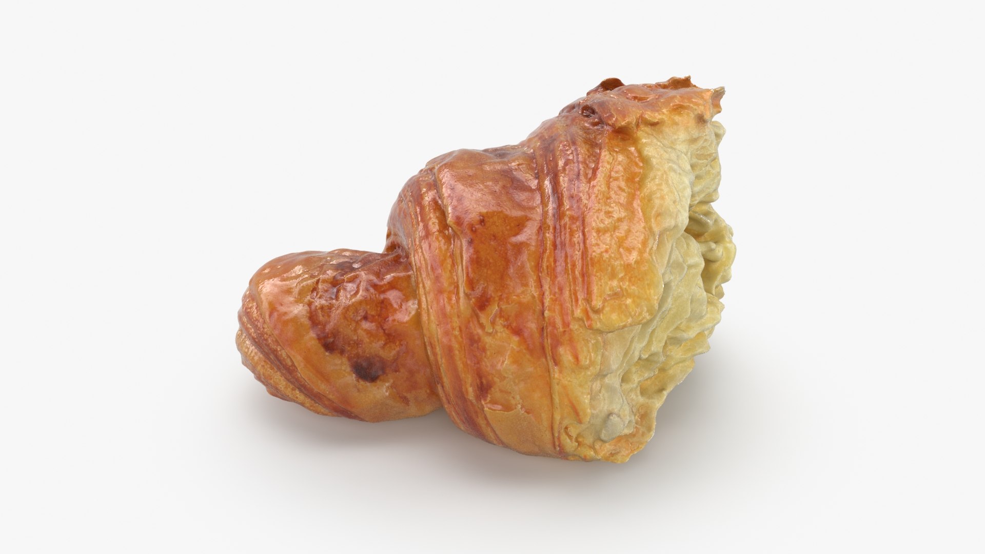 Broken Croissant 02 3D Model - TurboSquid 2131366