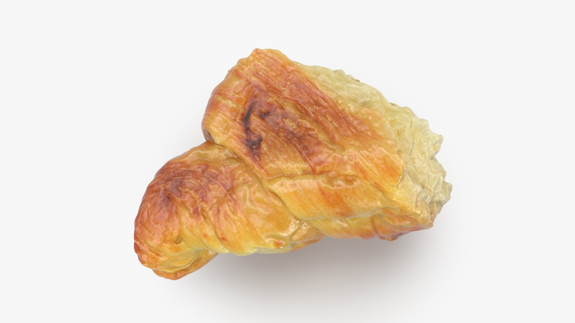 Broken Croissant 02 3D Model - TurboSquid 2131366