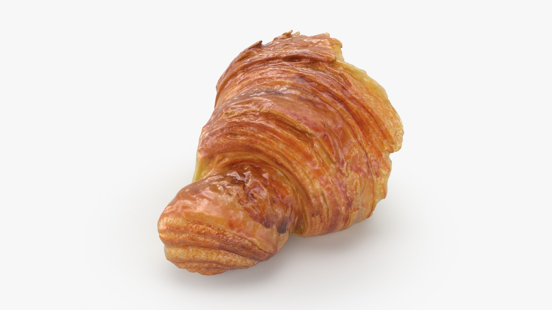 Broken Croissant 02 3D Model - TurboSquid 2131366