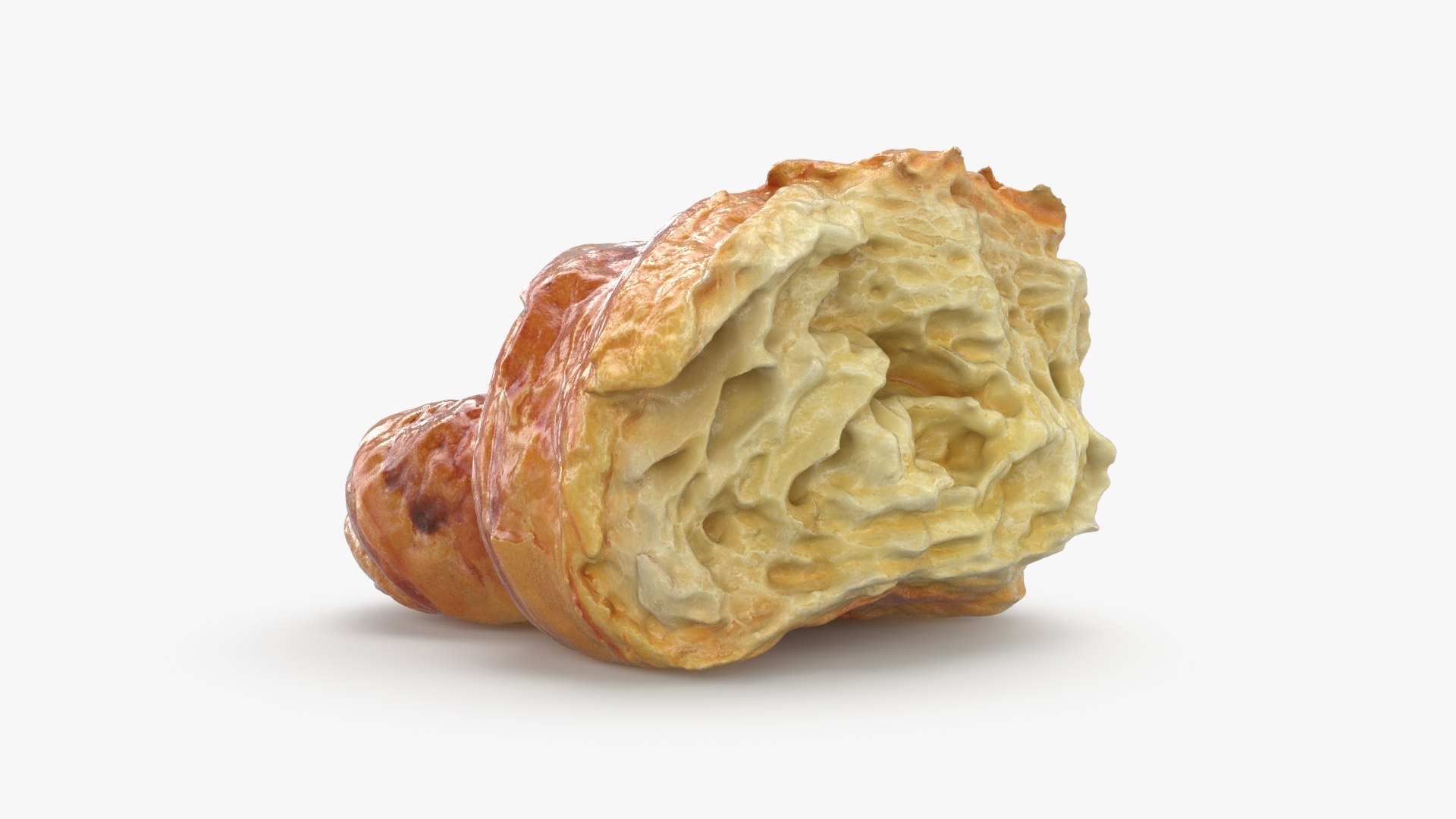 Broken Croissant 02 3D model - TurboSquid 2131366