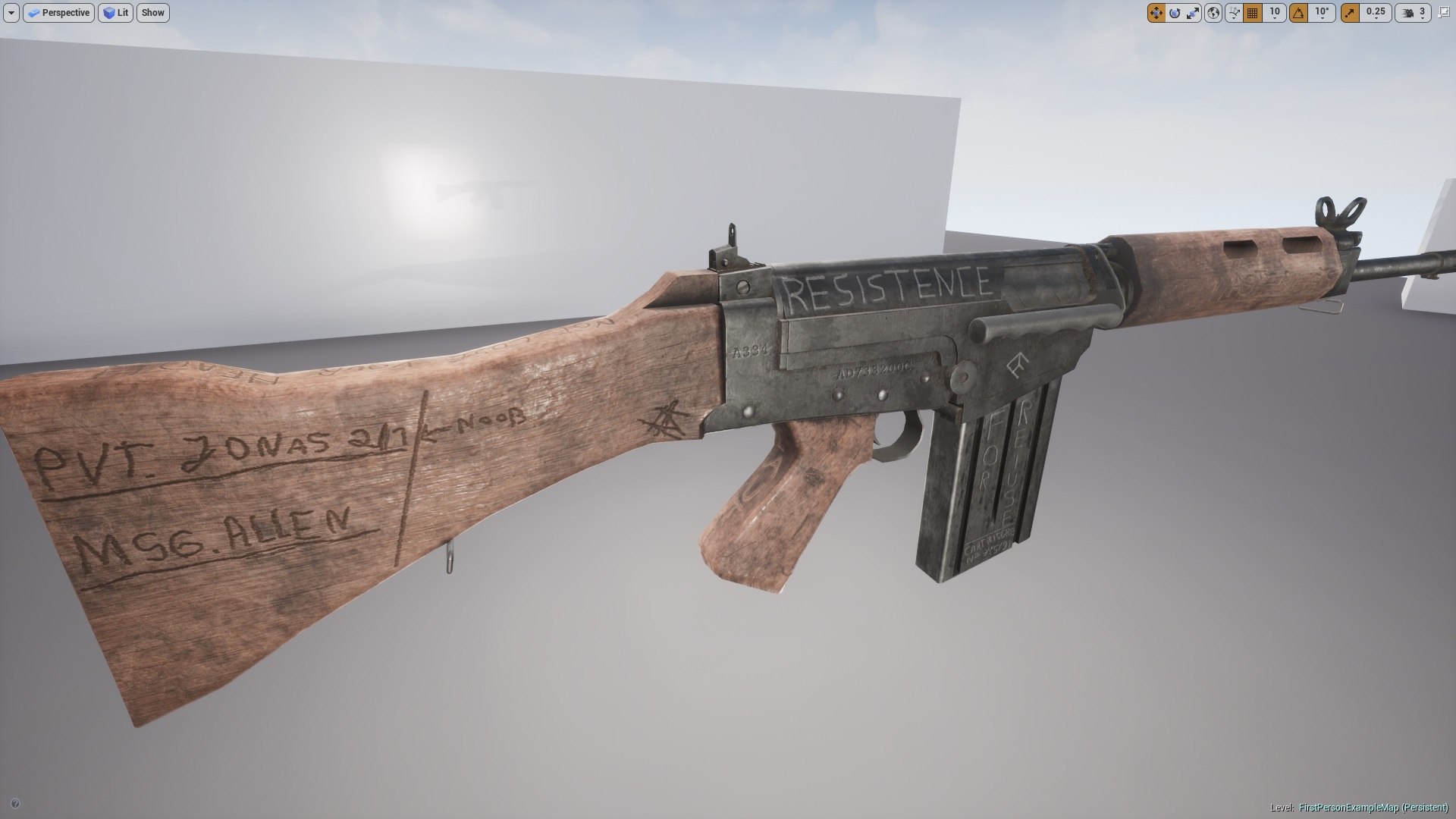 3D Model Pbr Rifle - TurboSquid 1533378