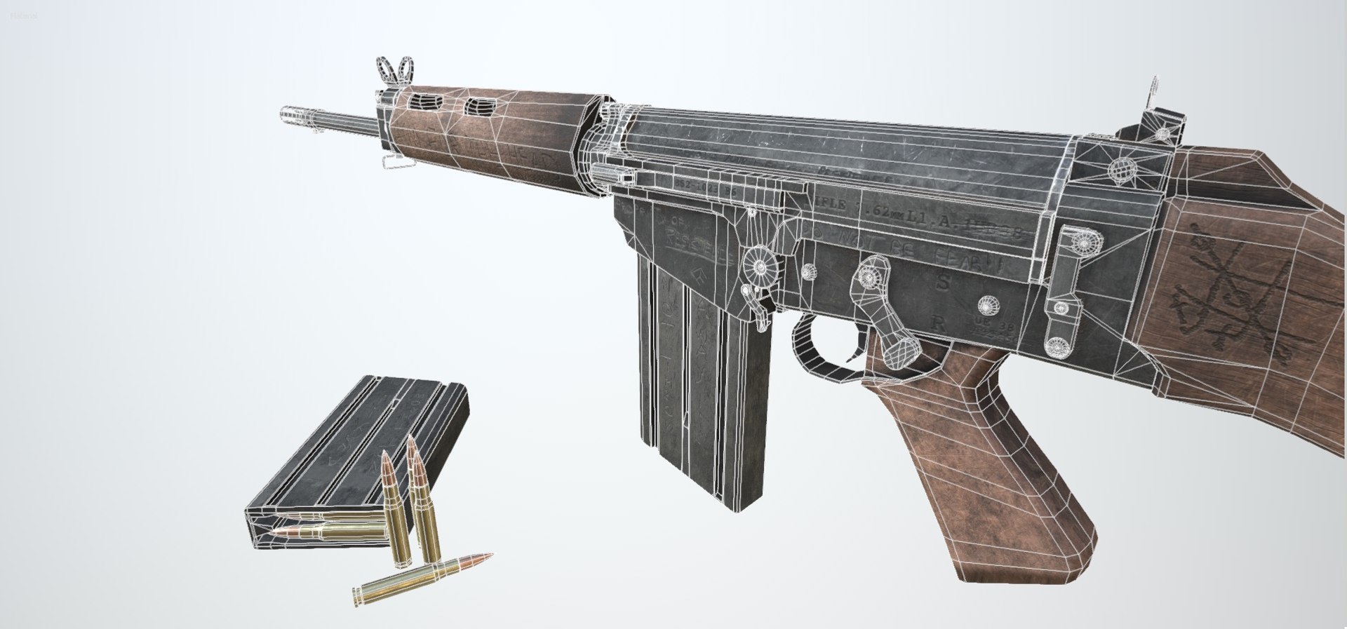 3D Model Pbr Rifle - TurboSquid 1533378