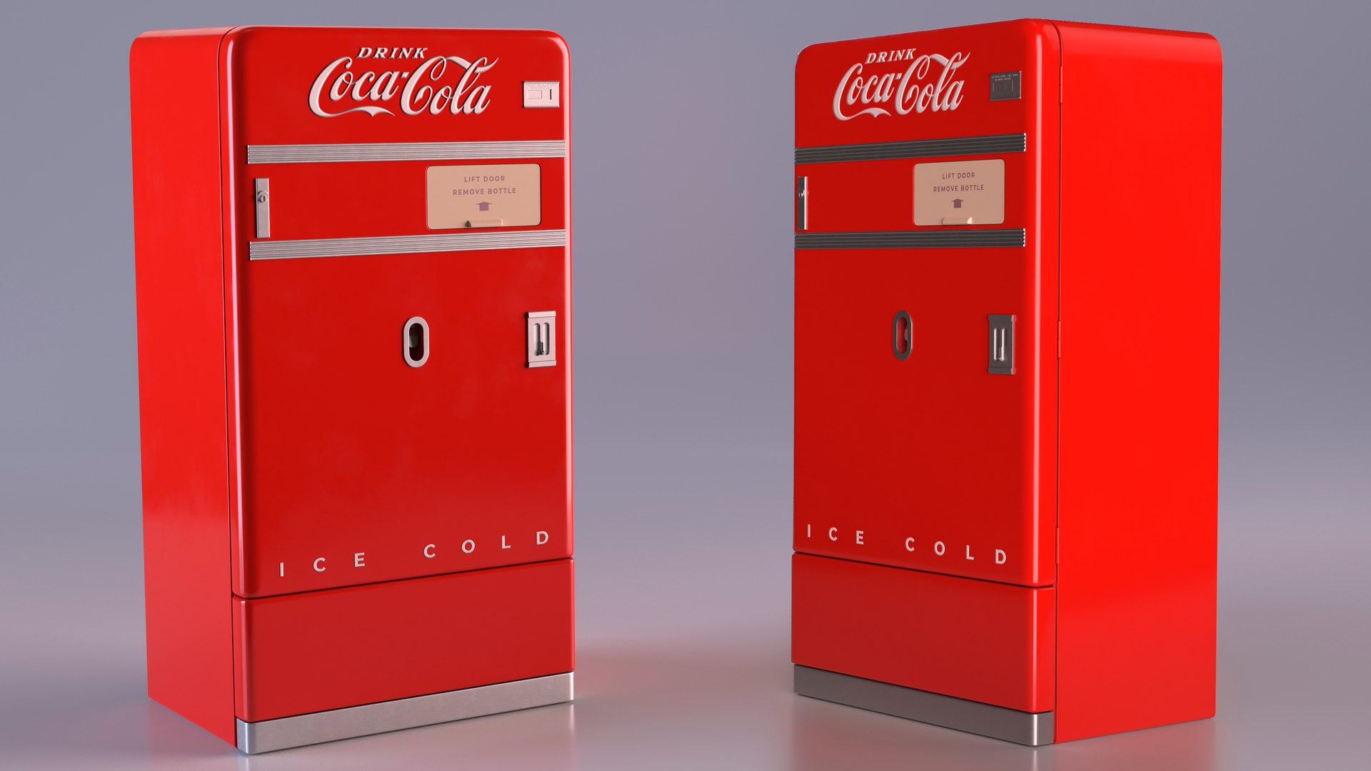 Vintage Coca Cola Vending Machine 3D Model - TurboSquid 2130234