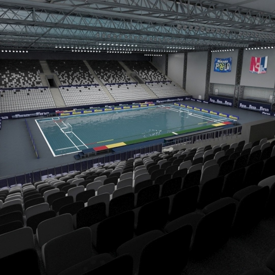 Water polo arena 3D - TurboSquid 1185838