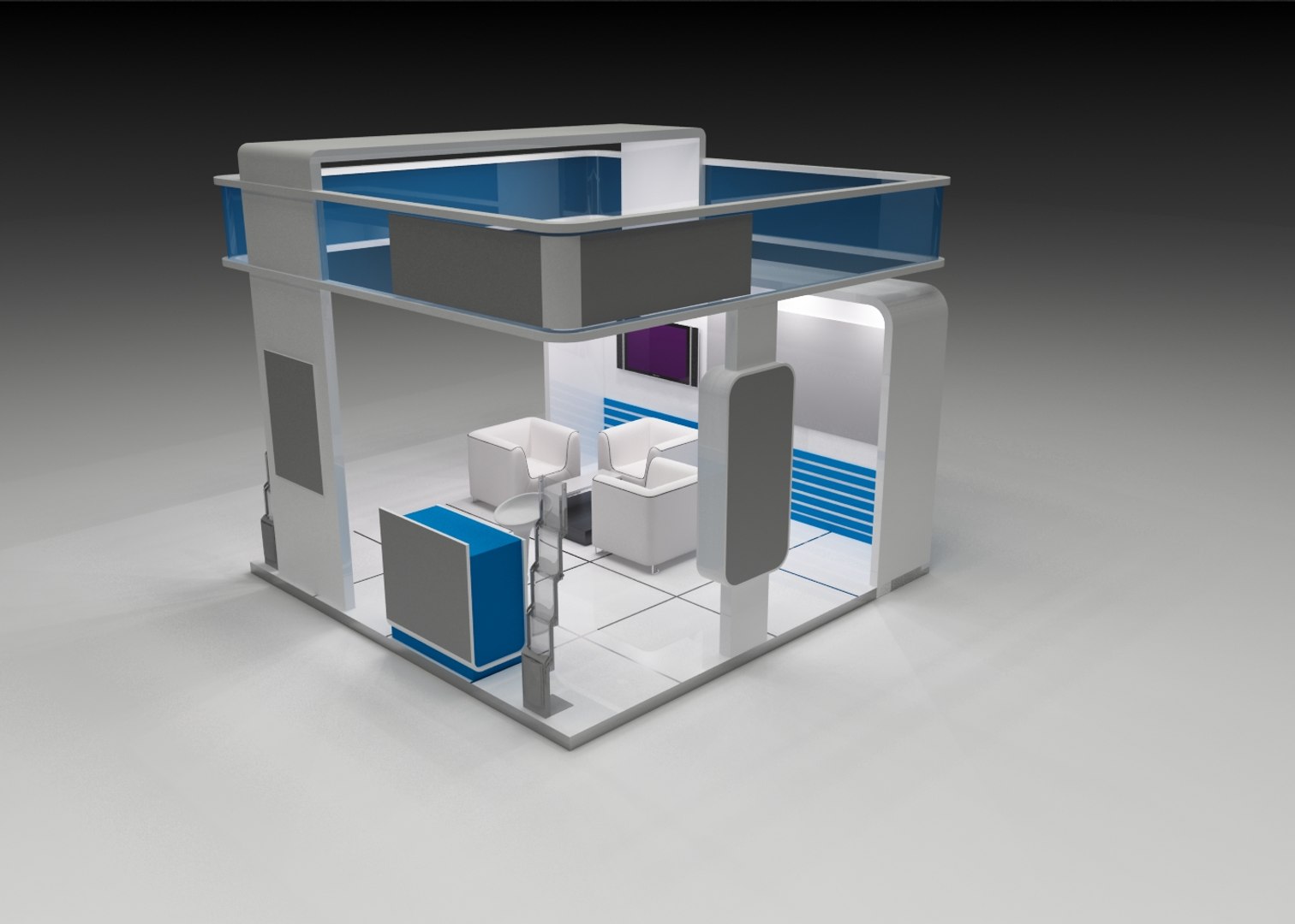 Stand Exhibition Fair 3d Model