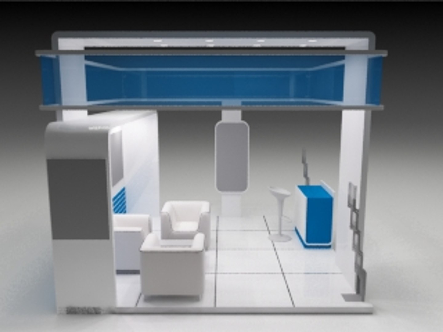 Stand Exhibition Fair 3d Model