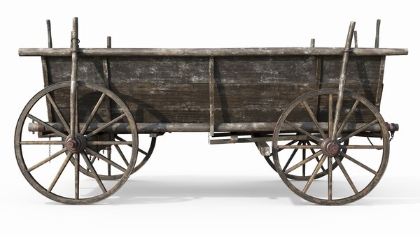 Wooden cart wood model - TurboSquid 1690745