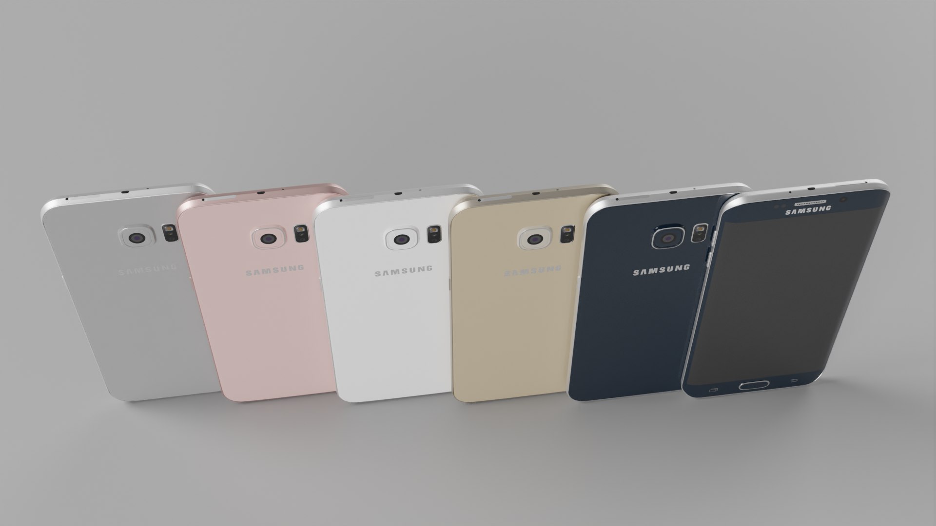 3D Samsung Galaxy S6 Edge Plus All Colors Smartphone - TurboSquid 2093329