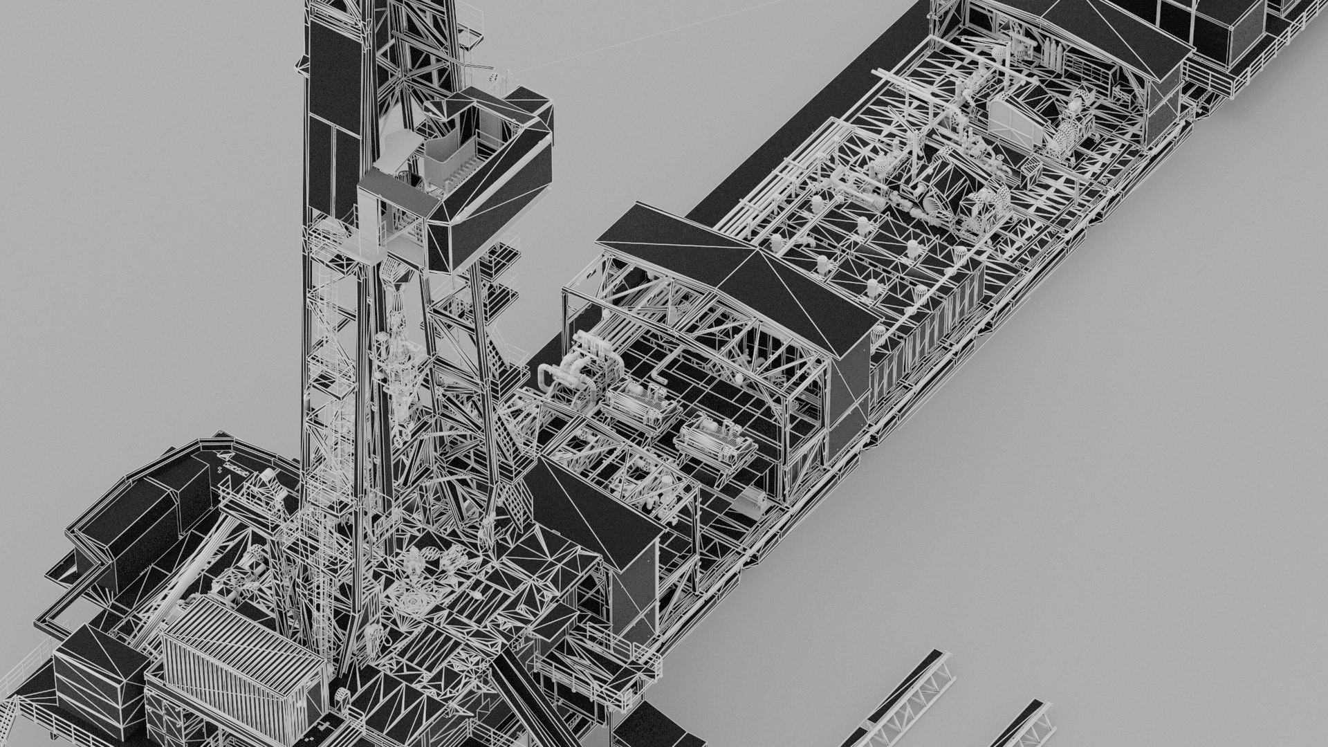 Oil Rig 3D - TurboSquid 2031972