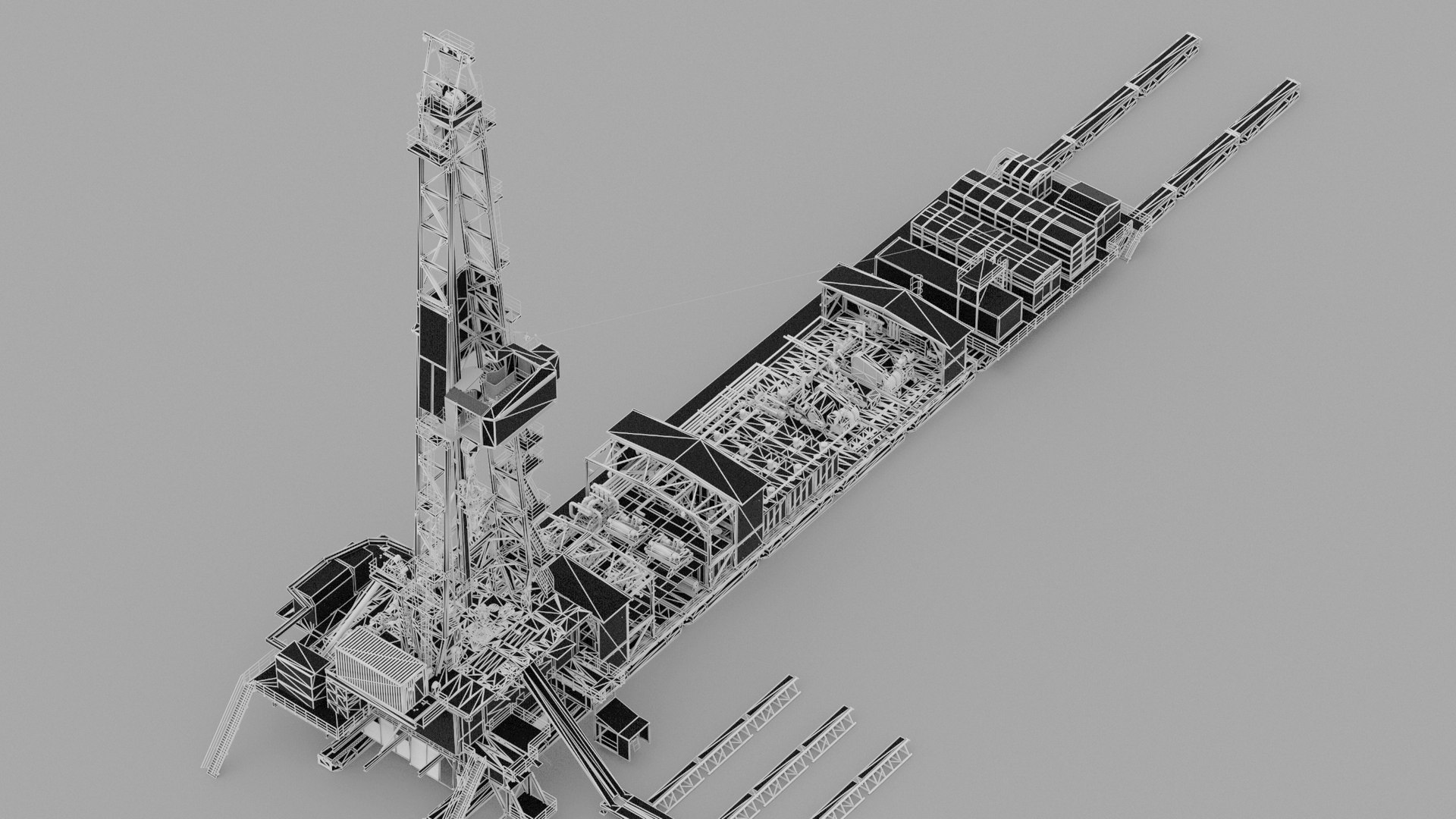 Oil Rig 3D - TurboSquid 2031972
