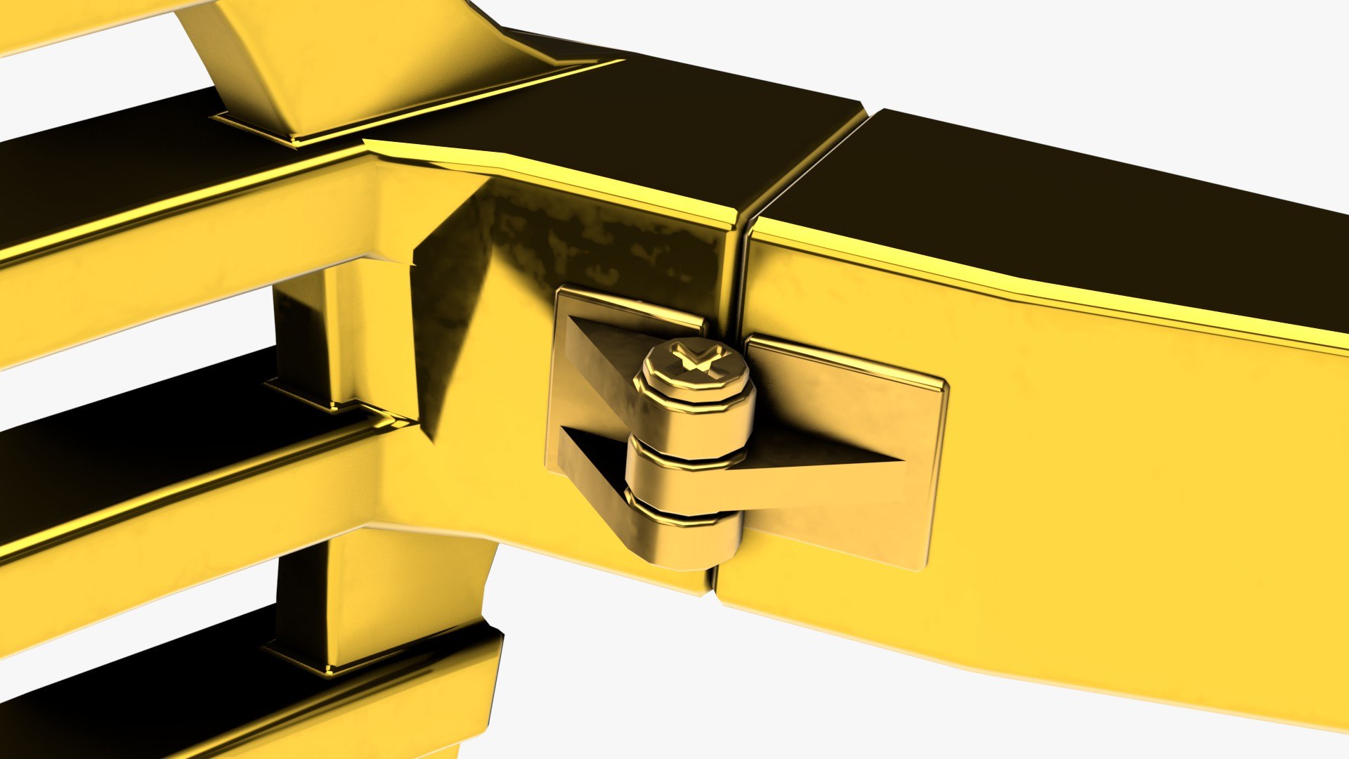 Gold Shutter Shades Sunglasses - Game Asset 3D - TurboSquid 1778088