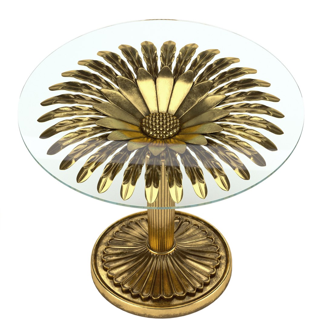 Flower Table 3D Model - TurboSquid 1750014