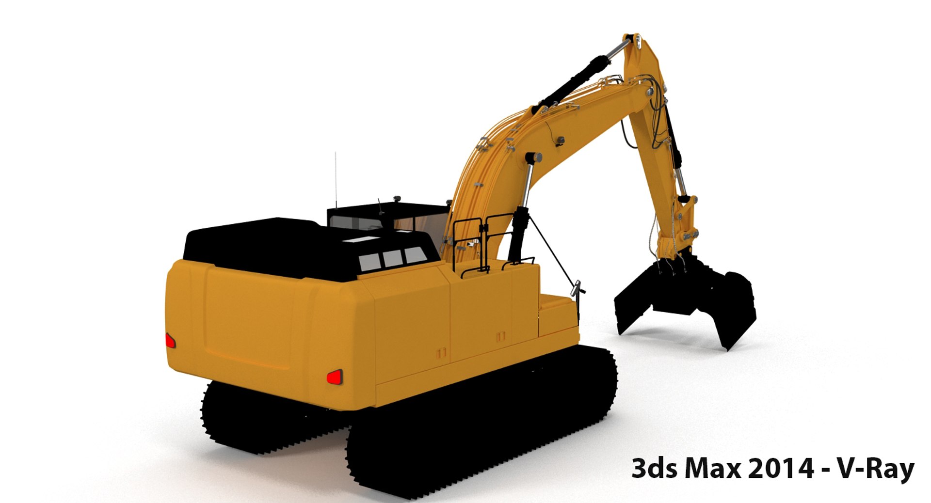 Track Demolition Sorting Grapple 3d Model