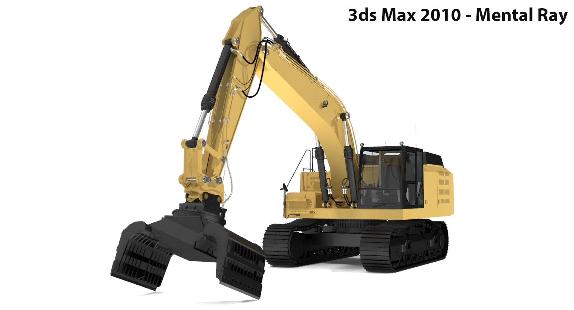 Track Demolition Sorting Grapple 3d Model