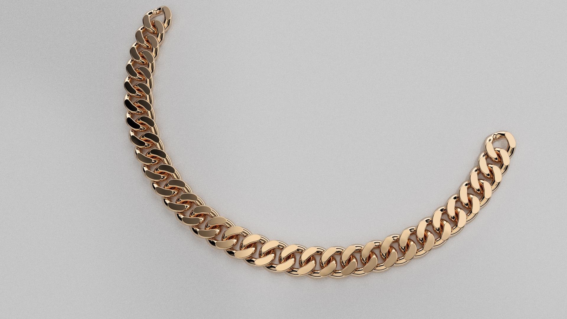 3D Cuban Chain Model - TurboSquid 1451934