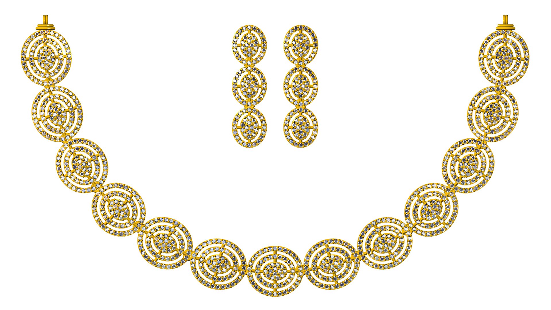 Diamond Necklace 3D Model - TurboSquid 2018381