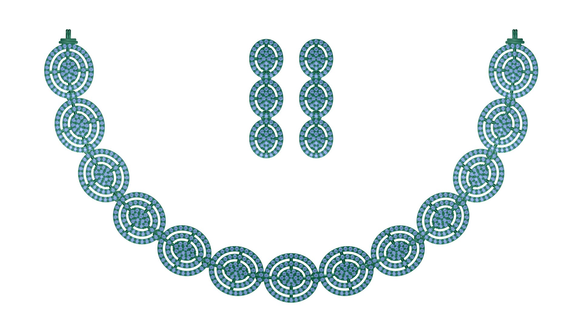 Diamond Necklace 3D Model - TurboSquid 2018381