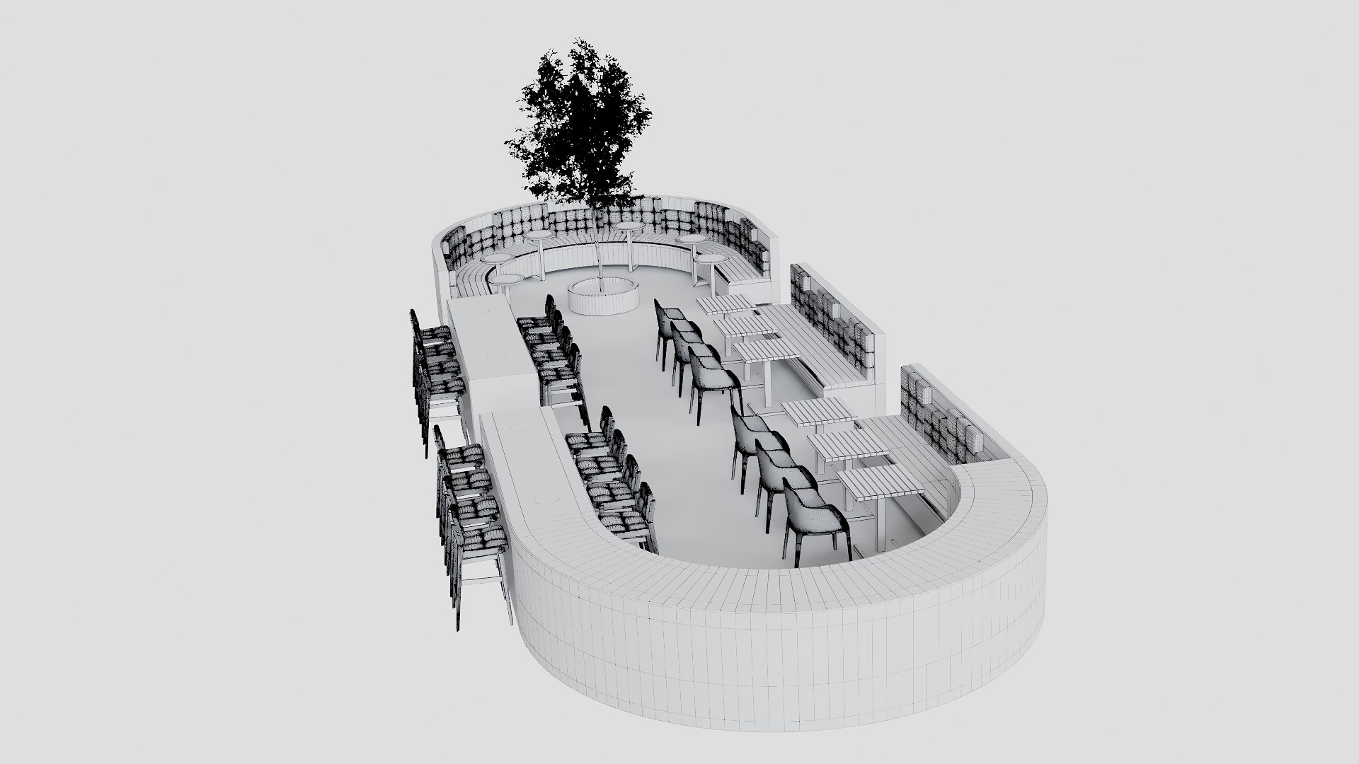 Food Court 3D - TurboSquid 1556504