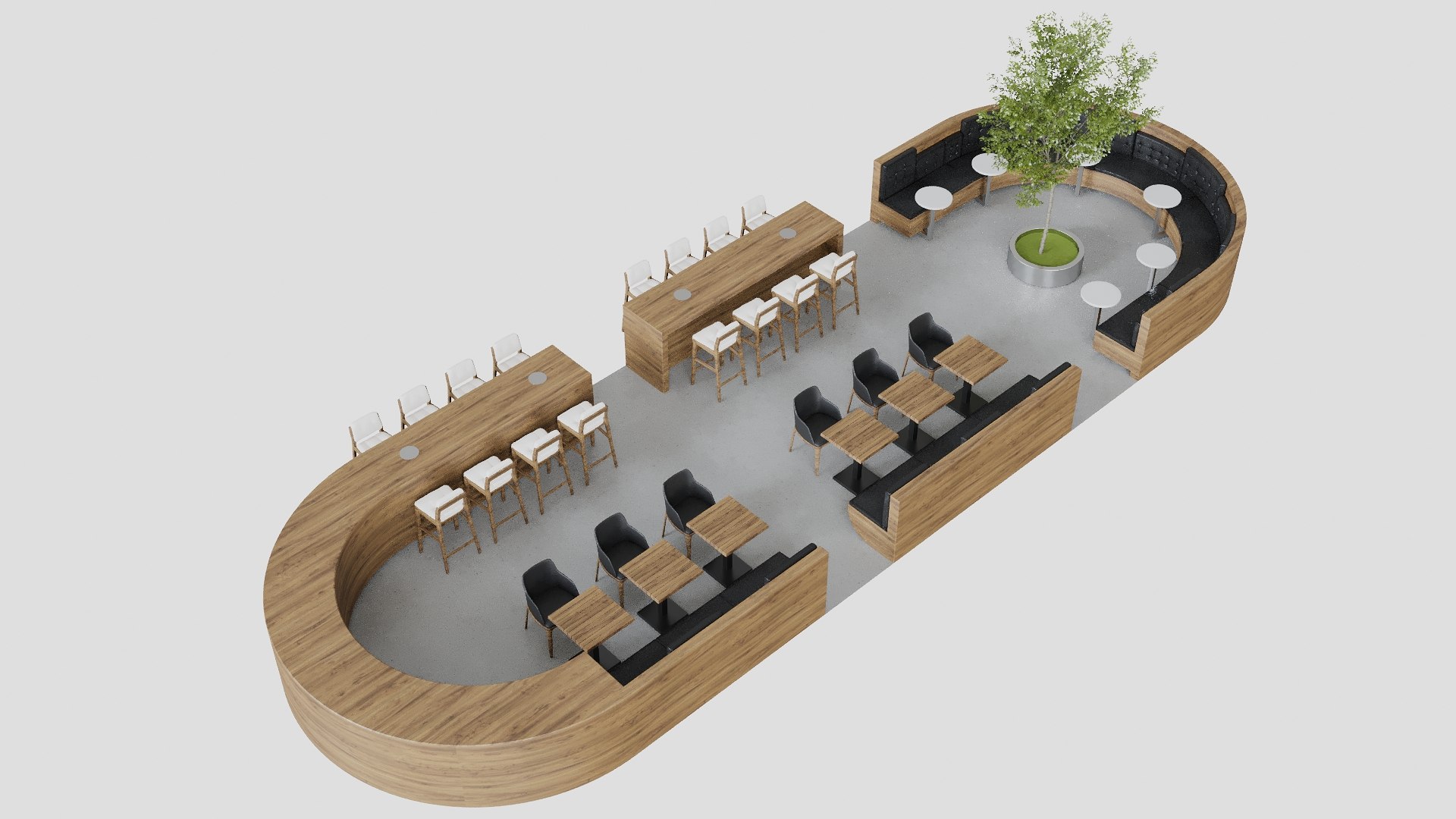 Food Court 3D - TurboSquid 1556504