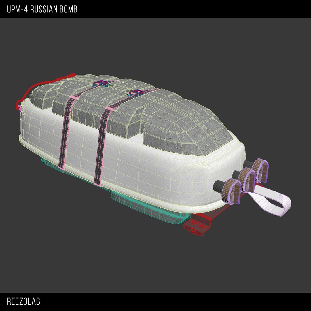 Upm-4 Russian Bomb 3d Model
