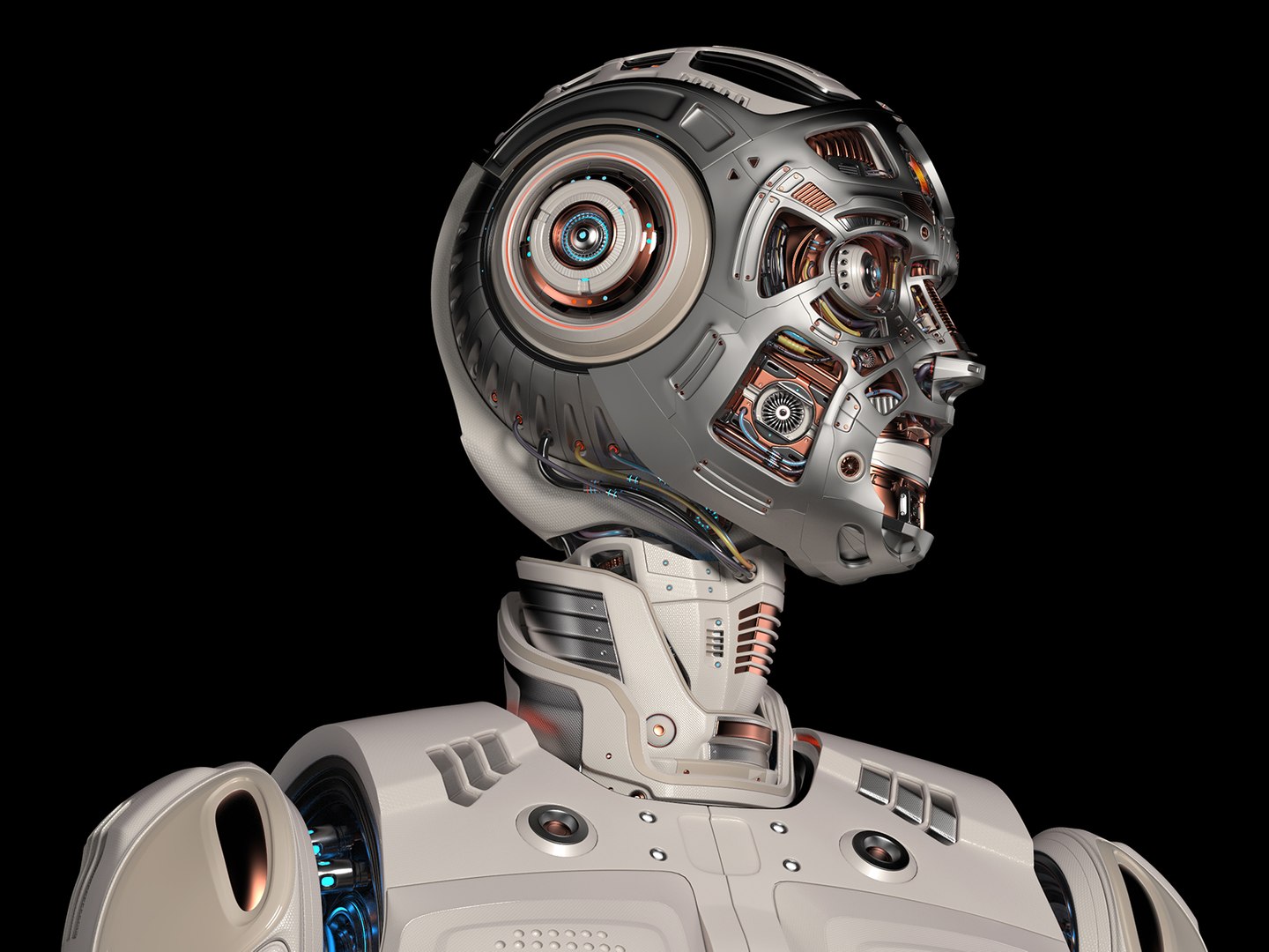 Futuristic Robot Man 2 3D Model - TurboSquid 1446713