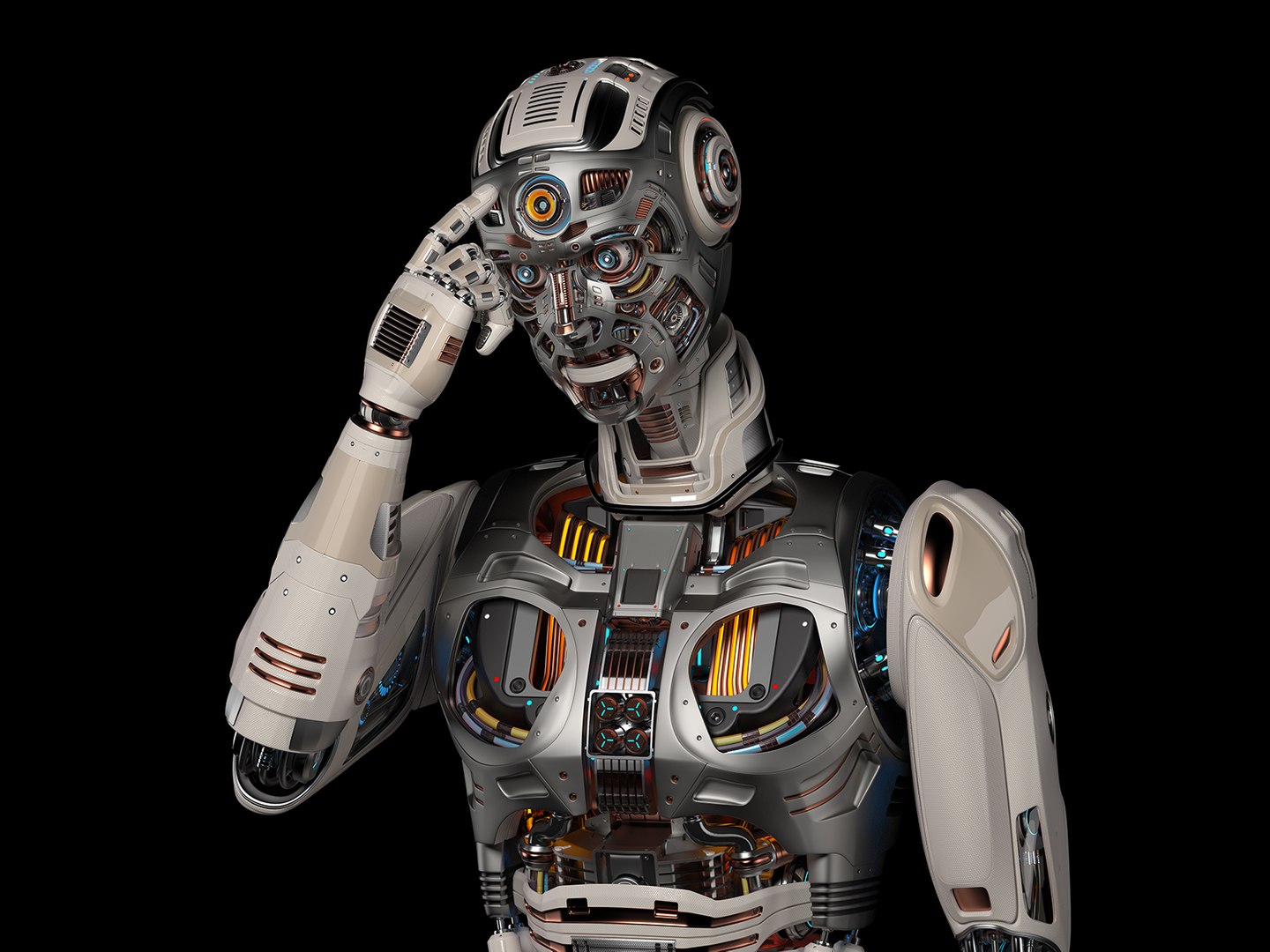 Futuristic Robot Man 2 3D Model - TurboSquid 1446713
