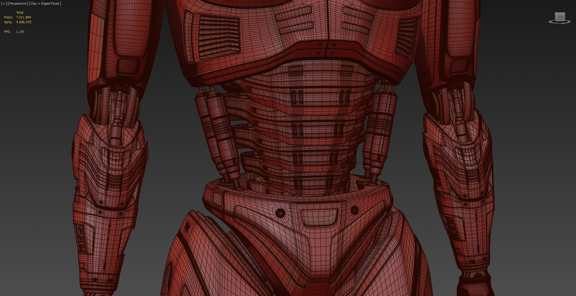 Futuristic robot man 2 3D model - TurboSquid 1446713