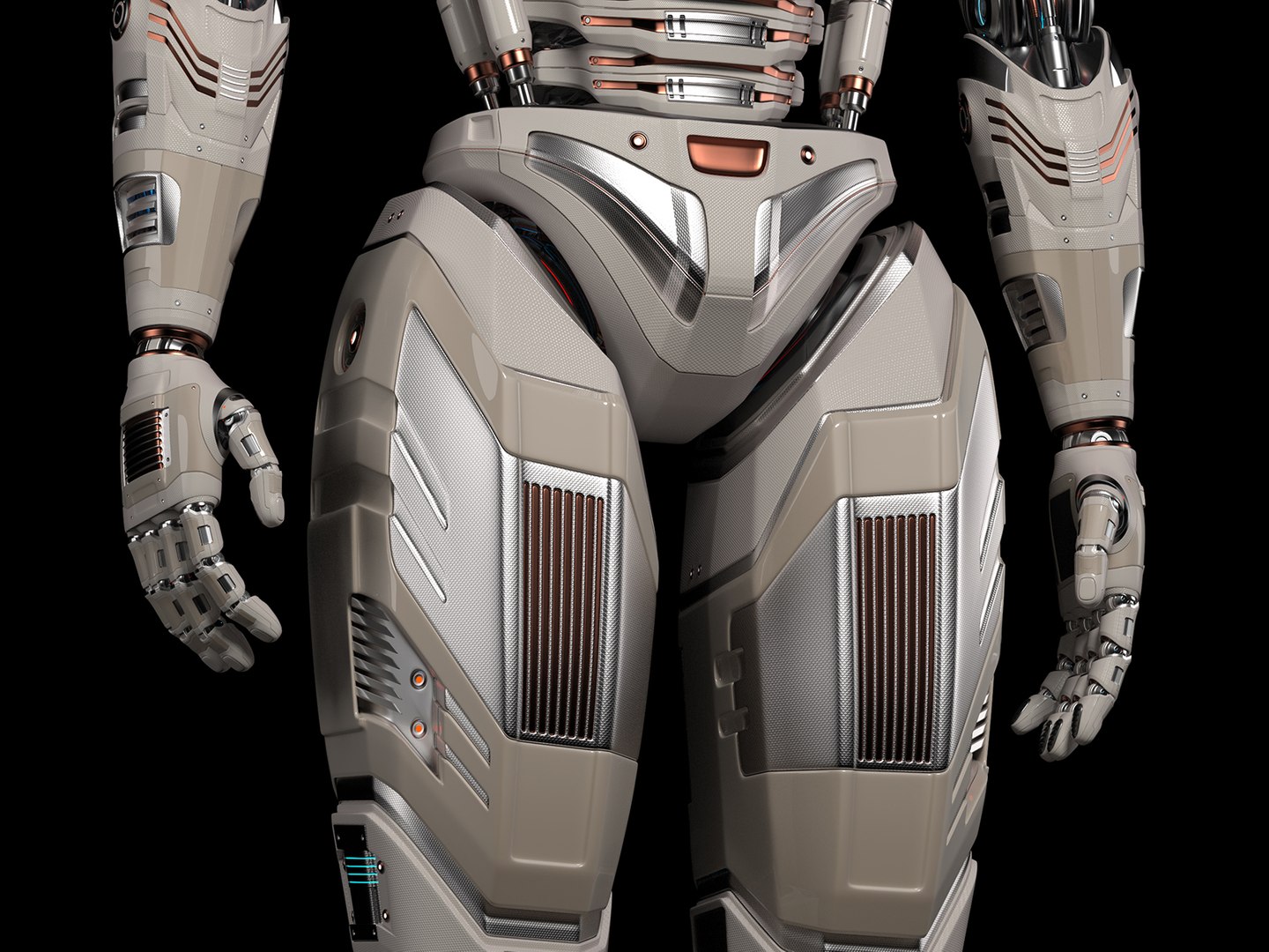 Futuristic Robot Man 2 3D Model - TurboSquid 1446713