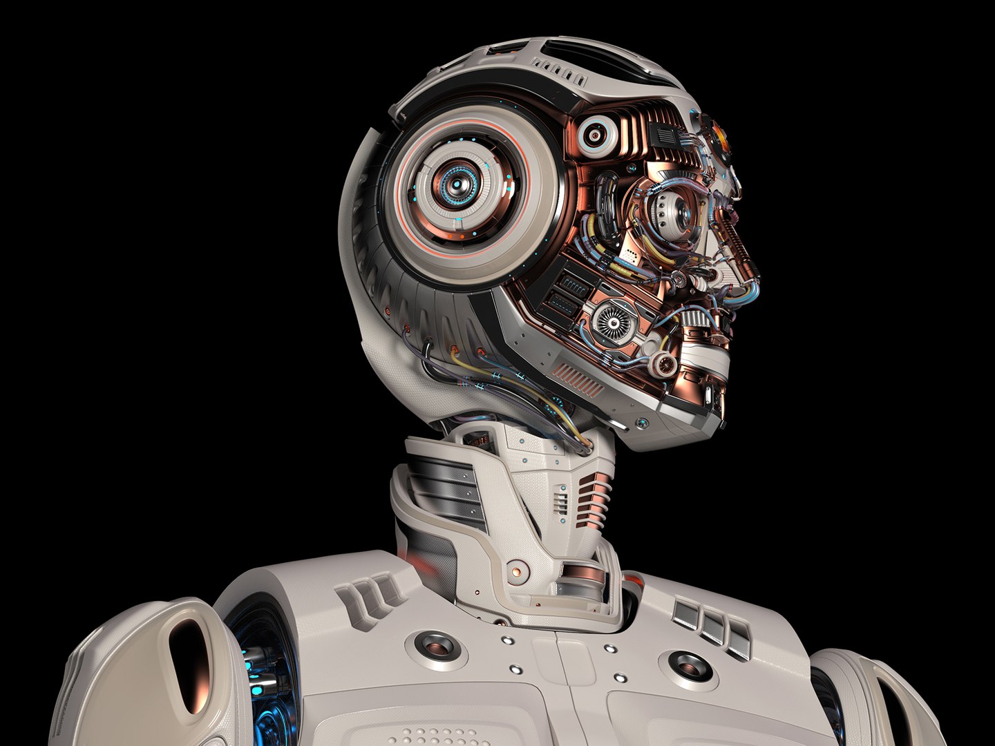 Futuristic Robot Man 2 3D Model - TurboSquid 1446713