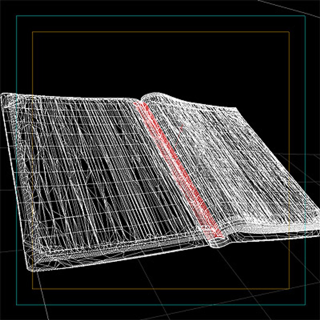 medieval books framed pictures 3d model