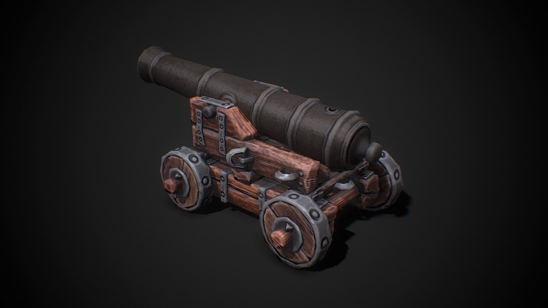 9 POUNDER GUN 1 - ALL COLOR 3D model - TurboSquid 2016834