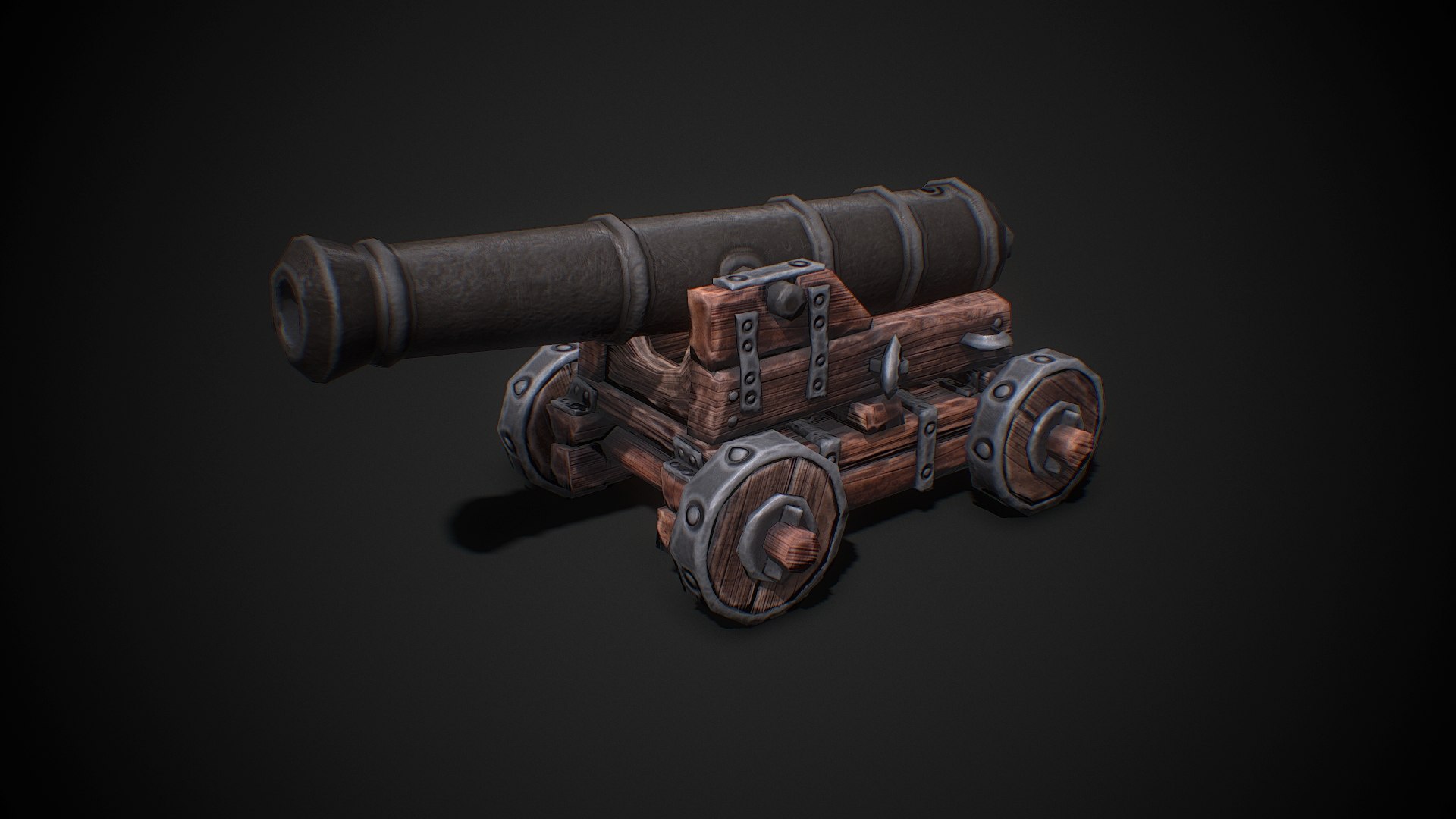 9 POUNDER GUN 1 - ALL COLOR 3D model - TurboSquid 2016834