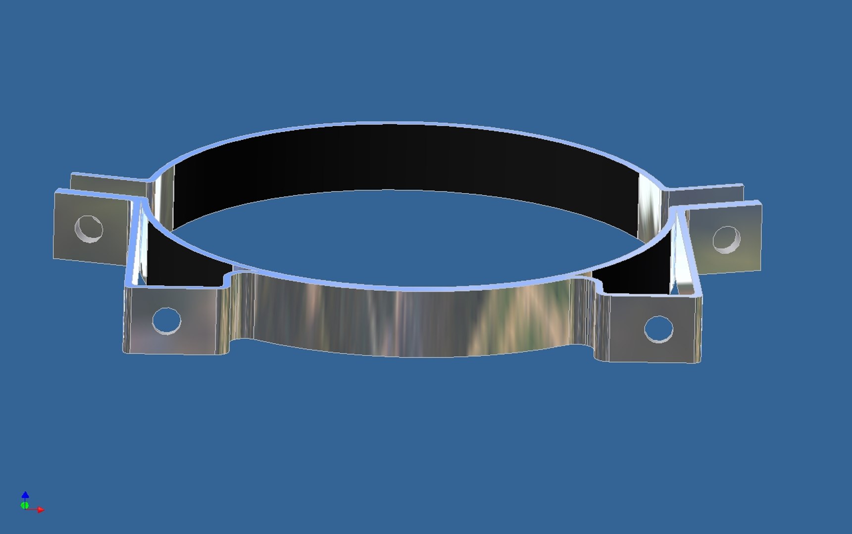 cylinder clamp bracket 3d model