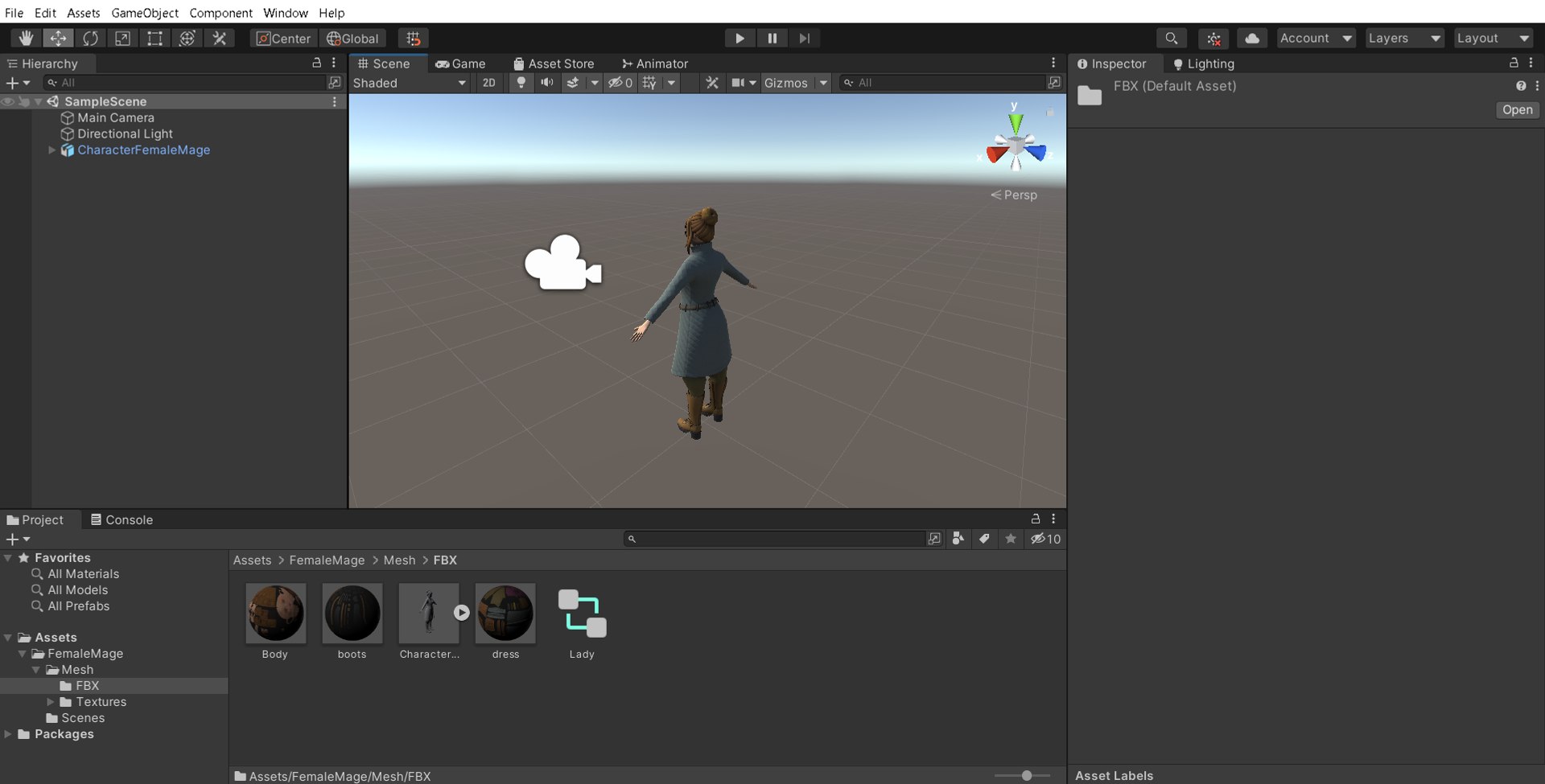 Mage Cartoon Female Rigged and Animated in Blender 3D model - TurboSquid 2173512