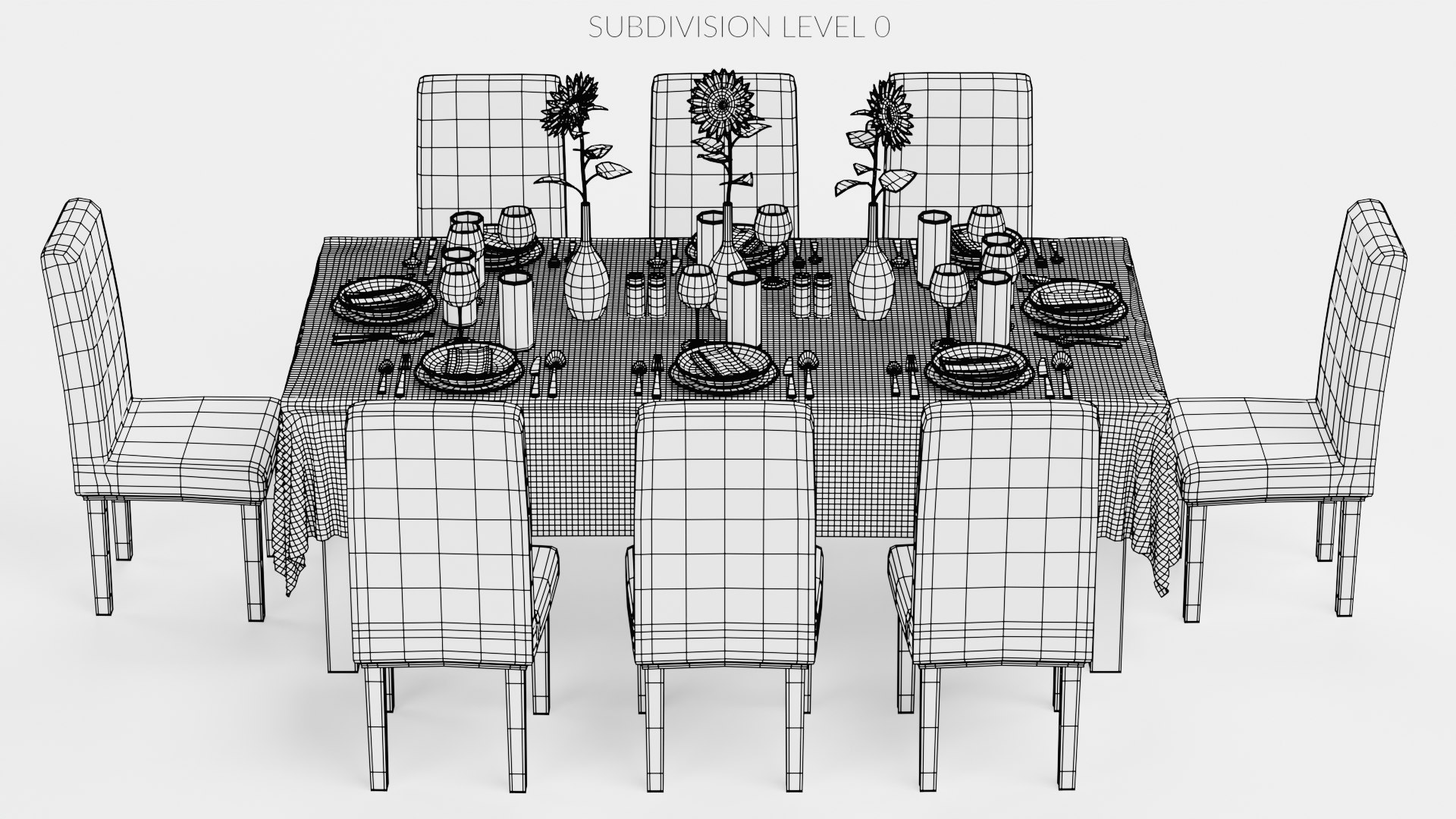 3D Restaurant Table Full 1 - TurboSquid 1958463