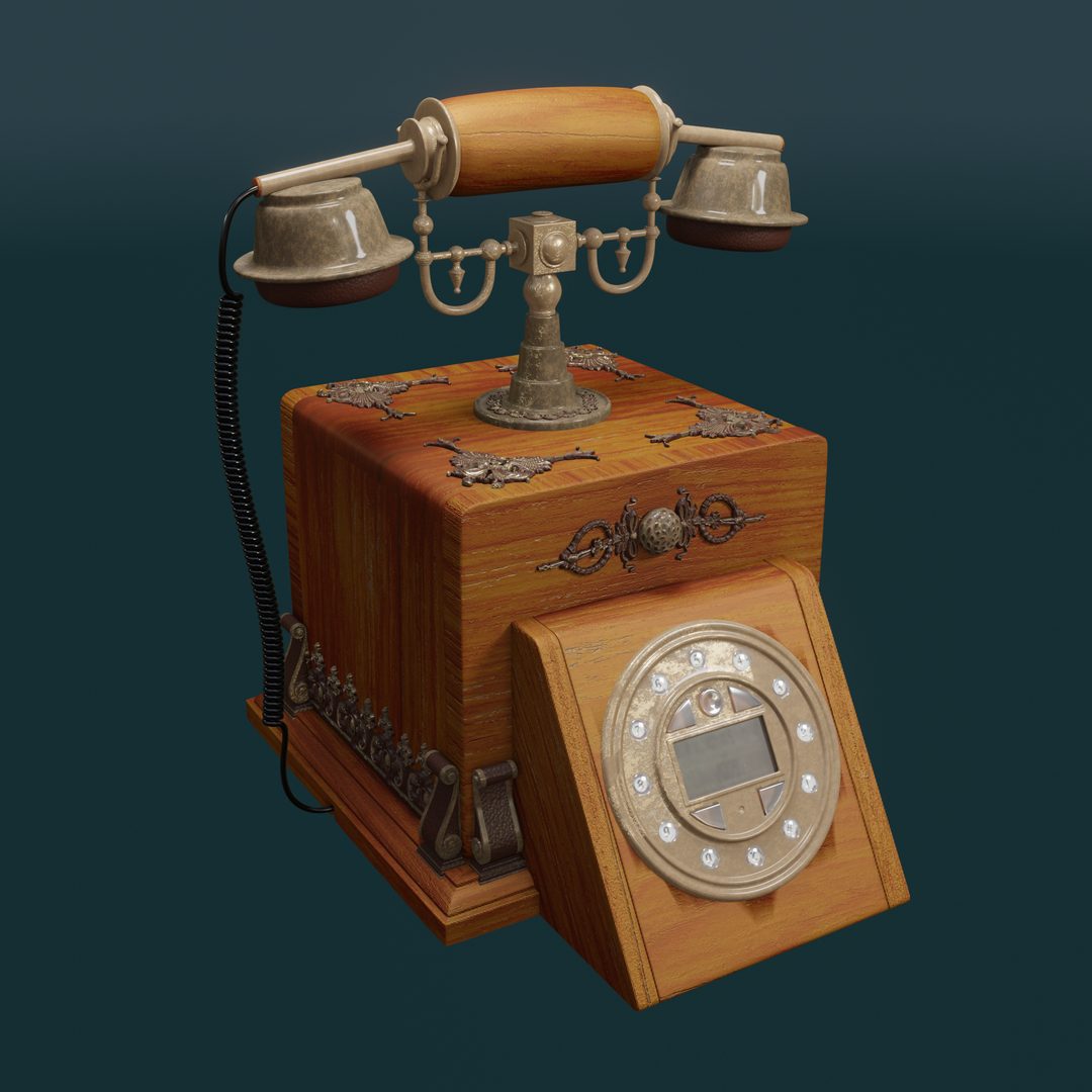 3D Old Phone 3d Model - TurboSquid 2216312
