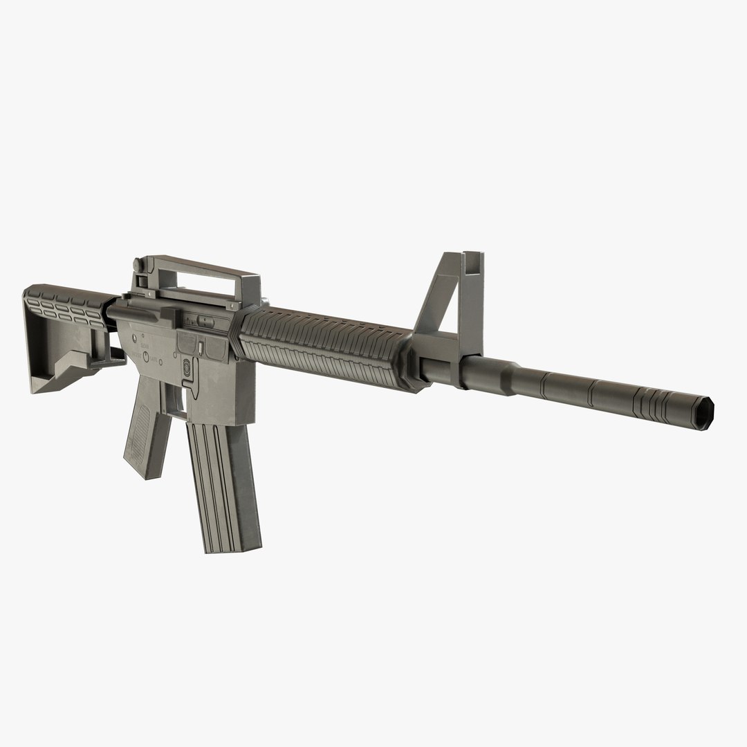 3D M4A1 Carbine Low Poly - TurboSquid 2036153