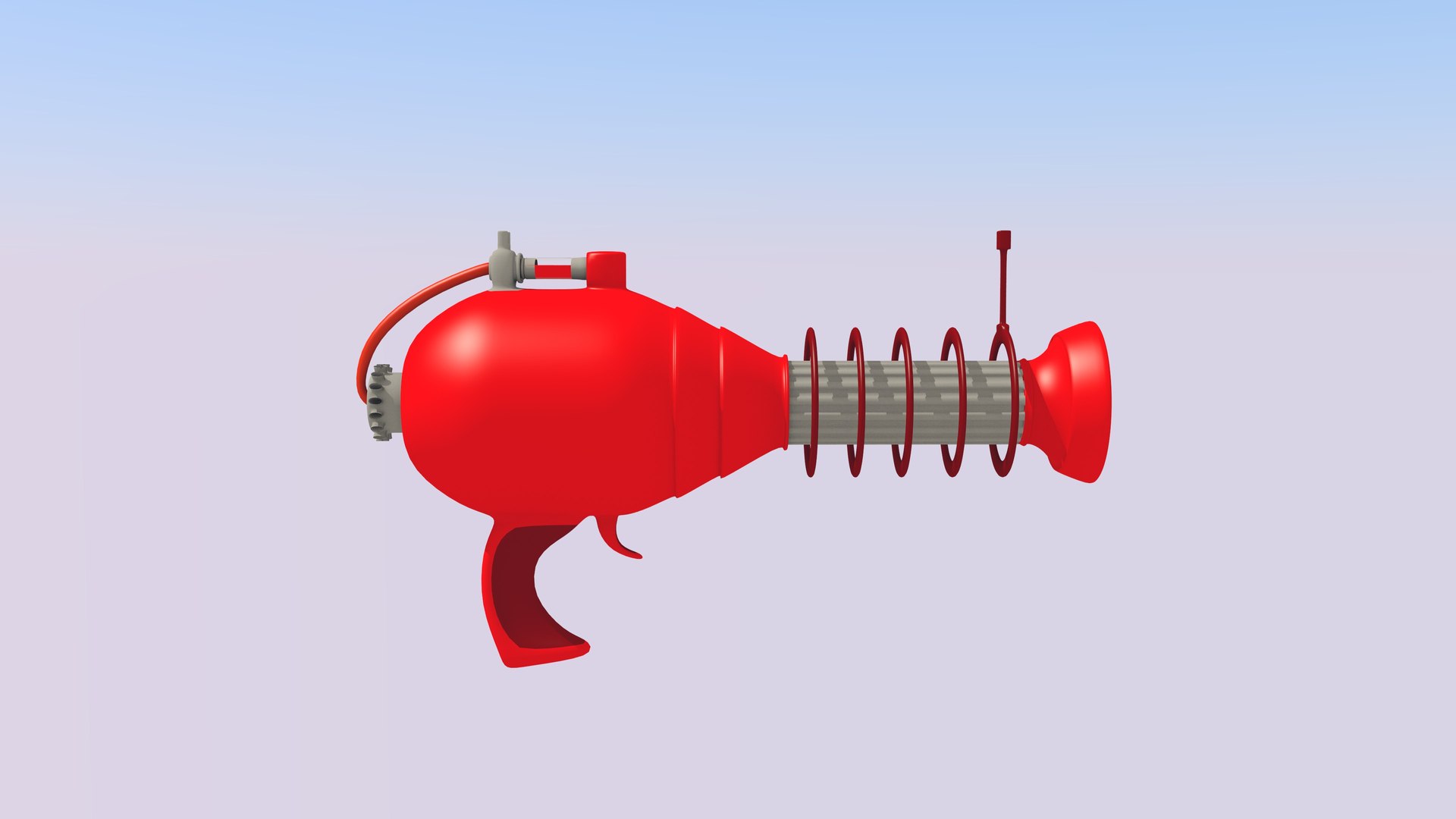 3d Cartoon Gun Model