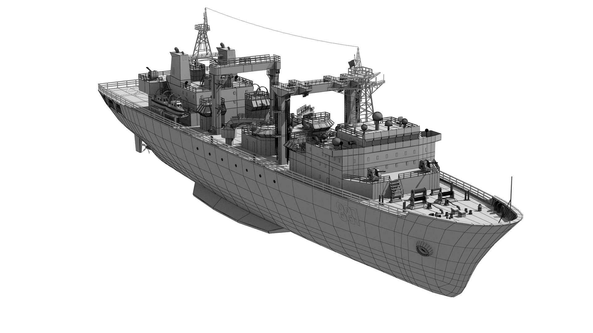 886 Qiandaohu Type 903 Comprehensive Supply Ship Chinese People ...