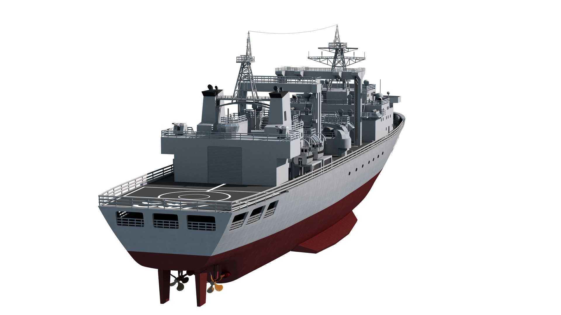 886 Qiandaohu Type 903 Comprehensive Supply Ship Chinese People Liberation Army Navy Warship 3D ...