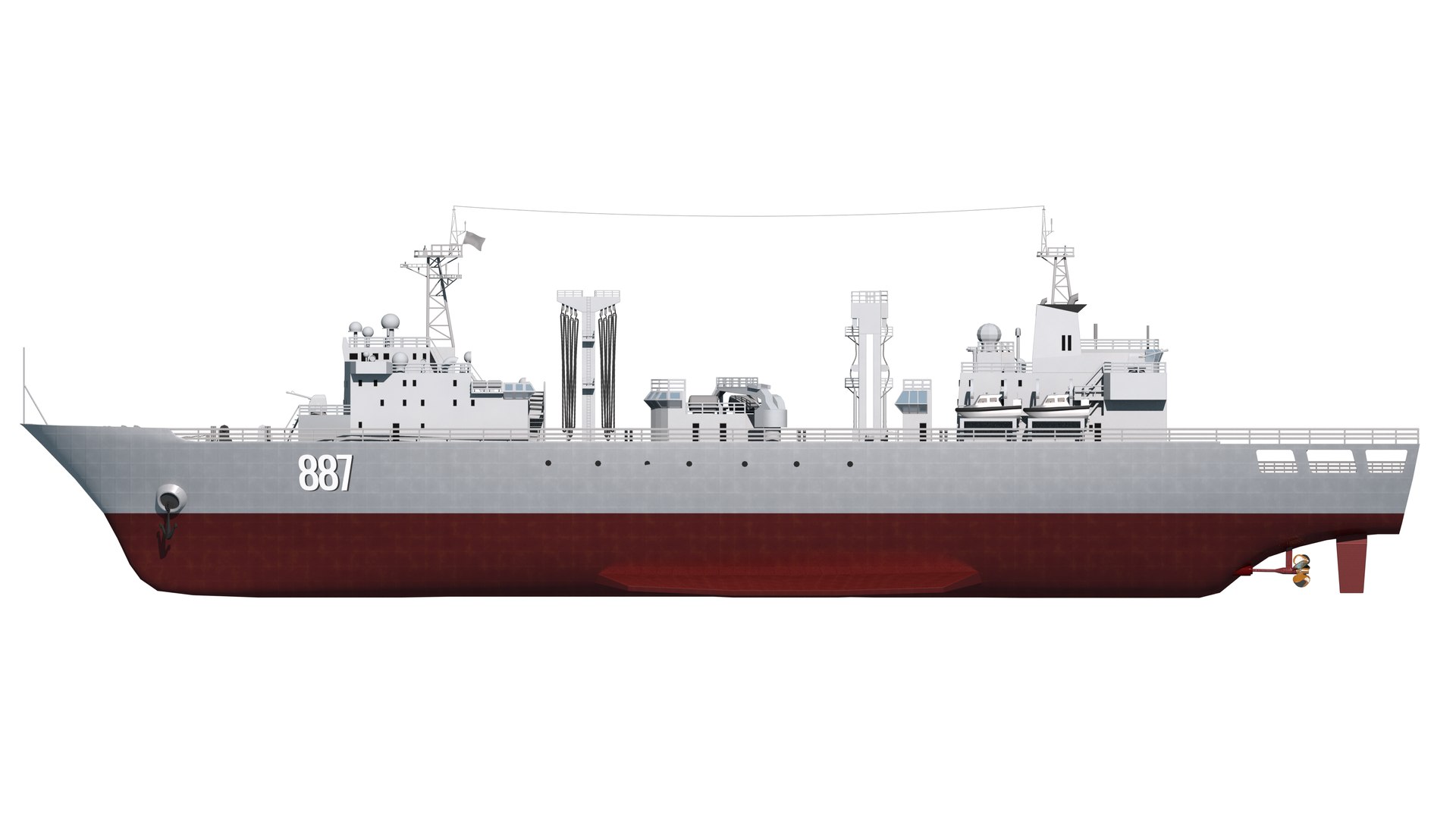 886 Qiandaohu Type 903 Comprehensive Supply Ship Chinese People ...