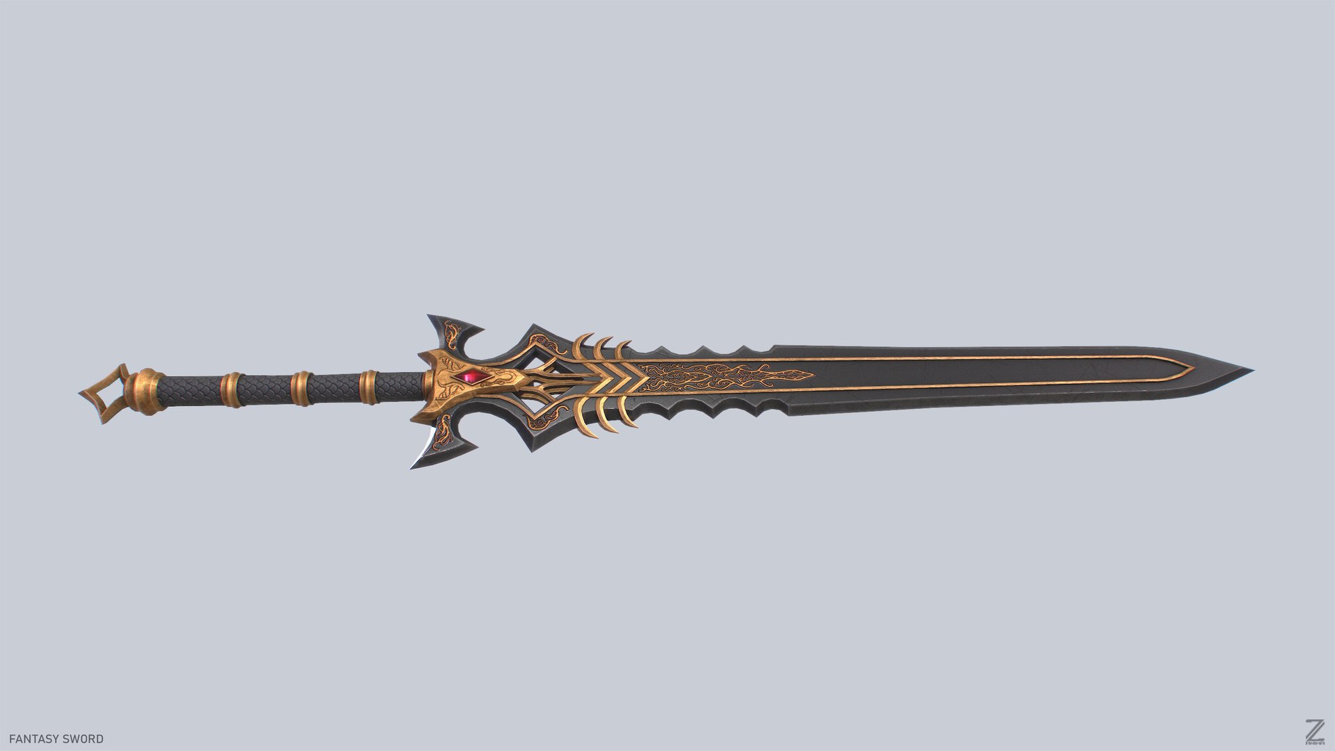 Fantasy Sword 3D Model - TurboSquid 2224646